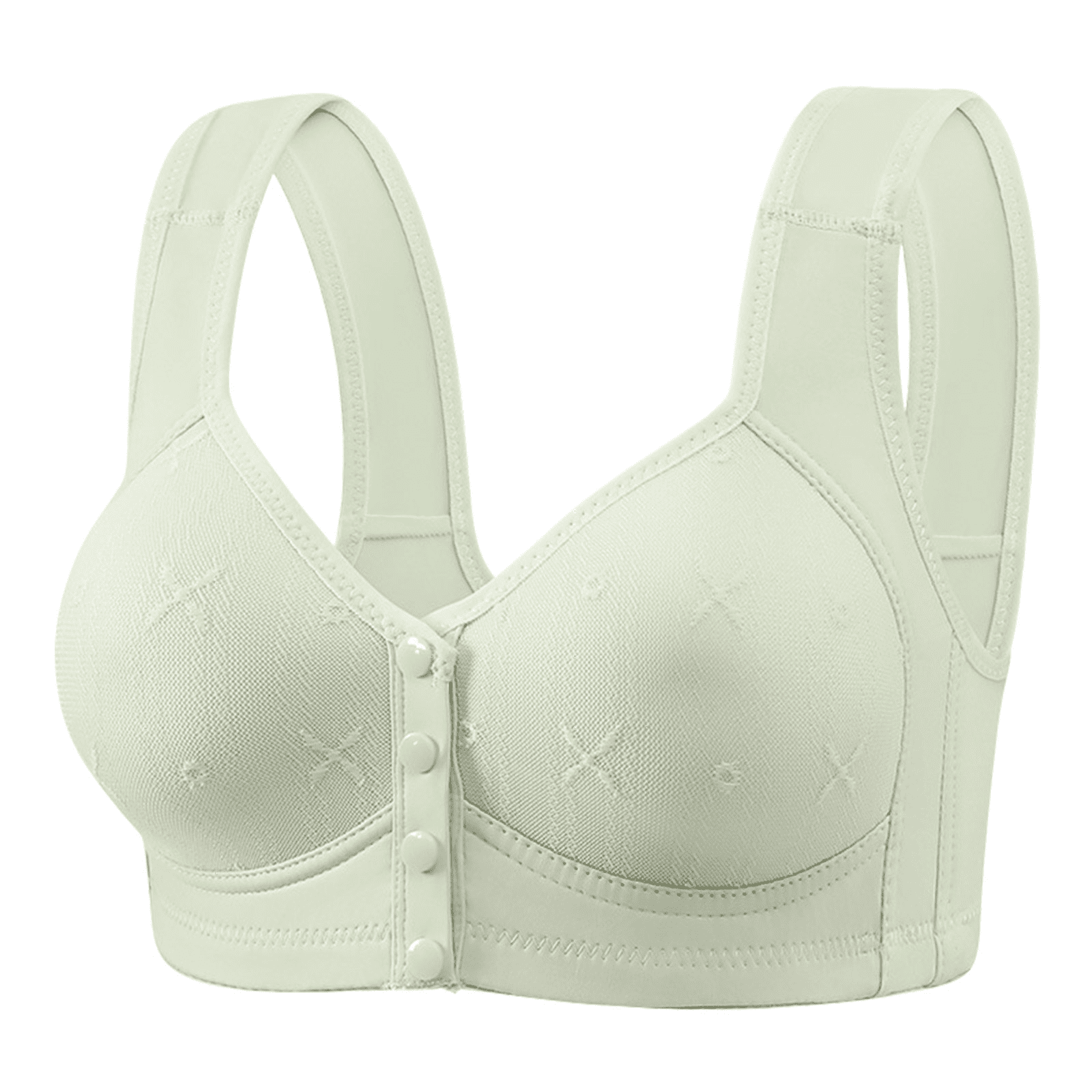 Fulorrnie Bras for Women Plus Size Wirefree Supportive Comfort Full ...