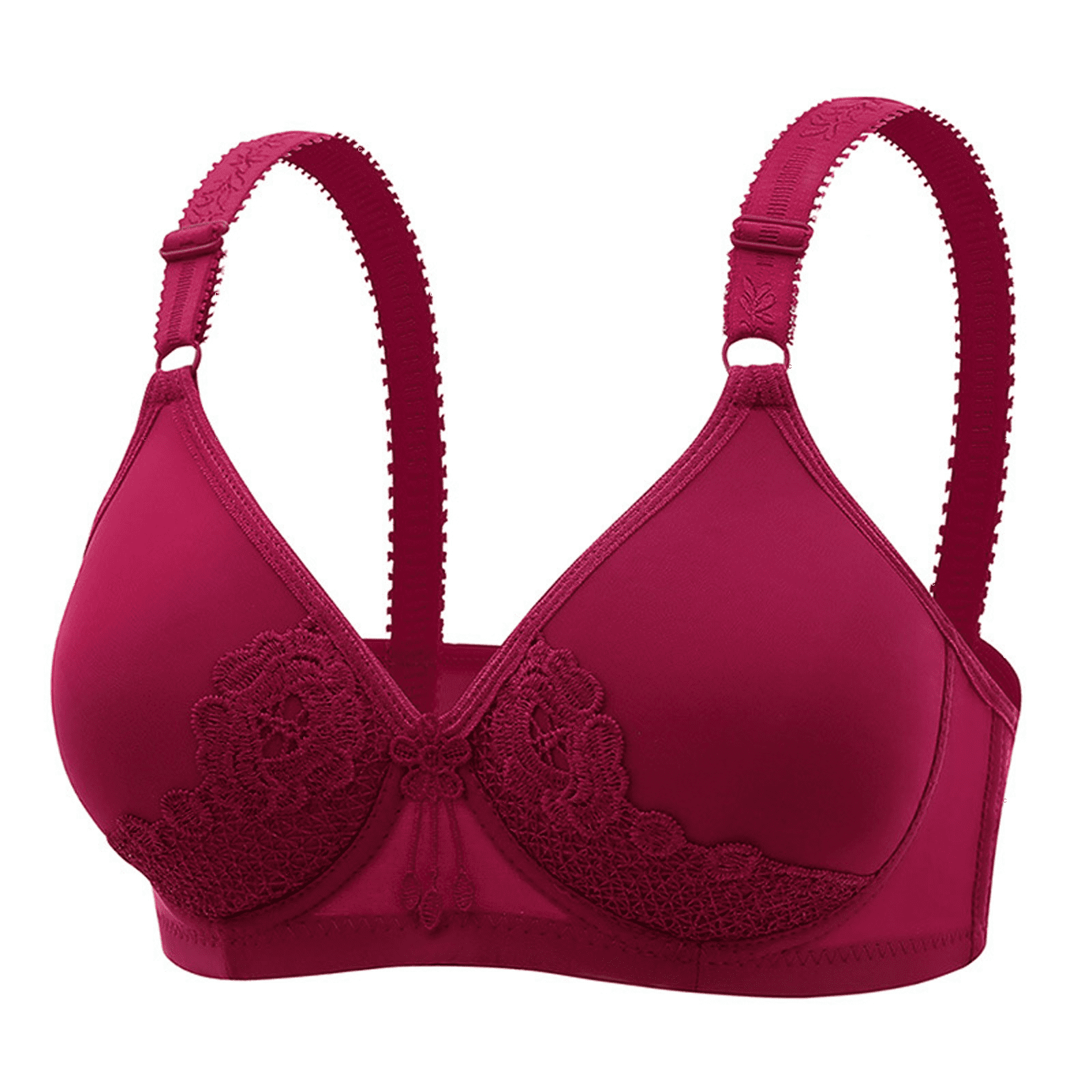 Fulorrnie Bras for Women Plus Size Wirefree Supportive Full Coverage ...