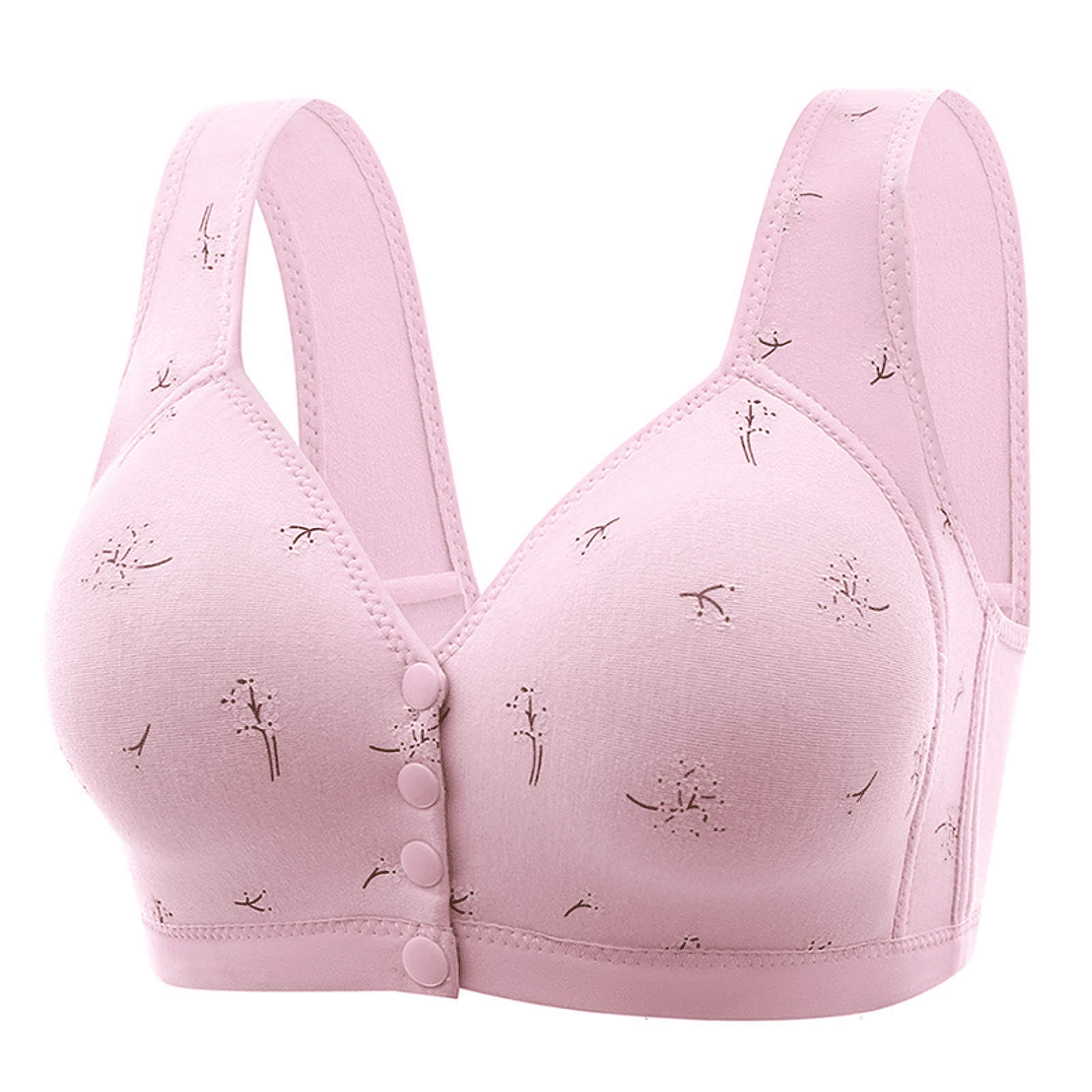 Fulorrnie Bras for Women Support Wirefree Comfort Front Closure Back ...