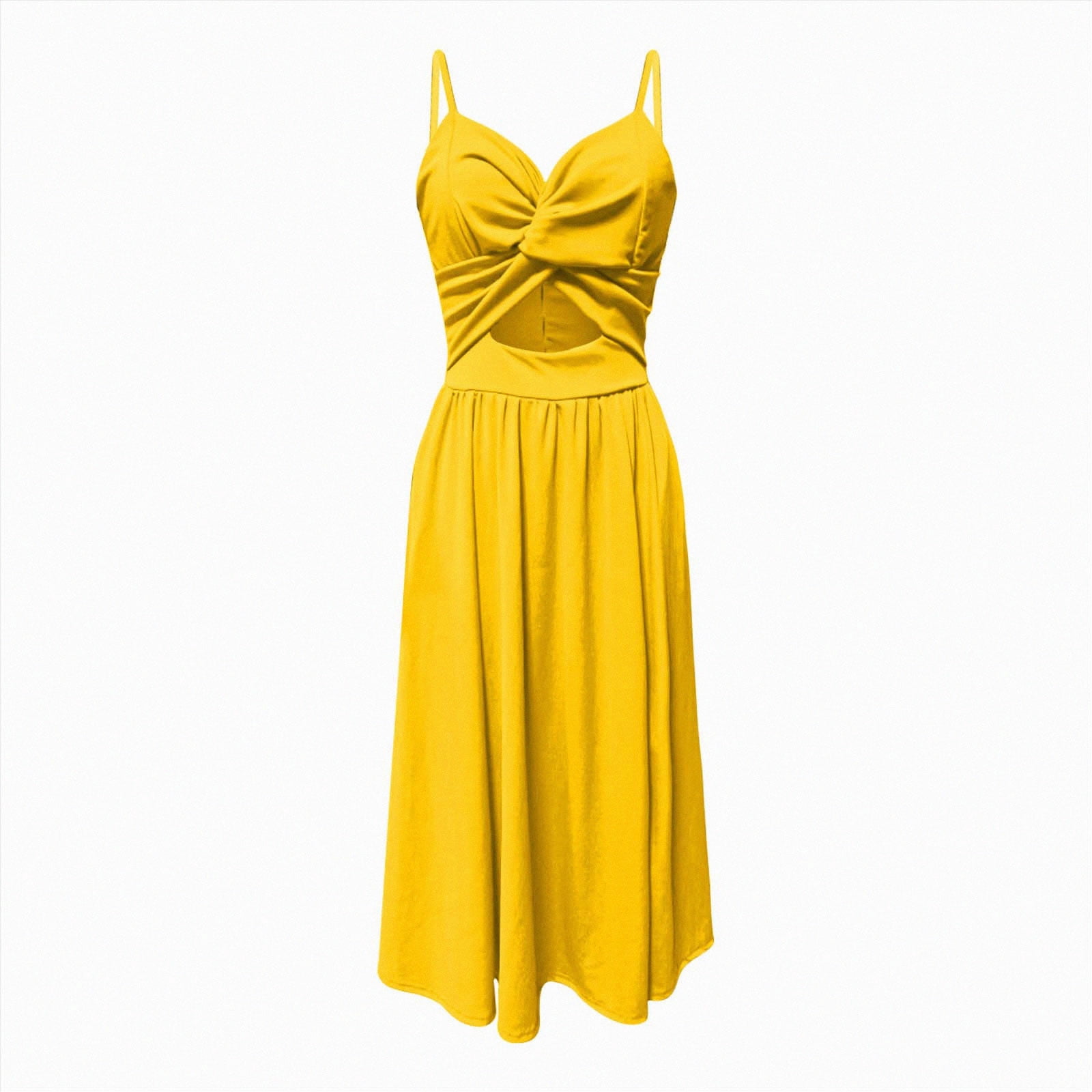 Fulorrnie Dresses for Plus Size Women Sleeveless V Neck Long Spring A ...