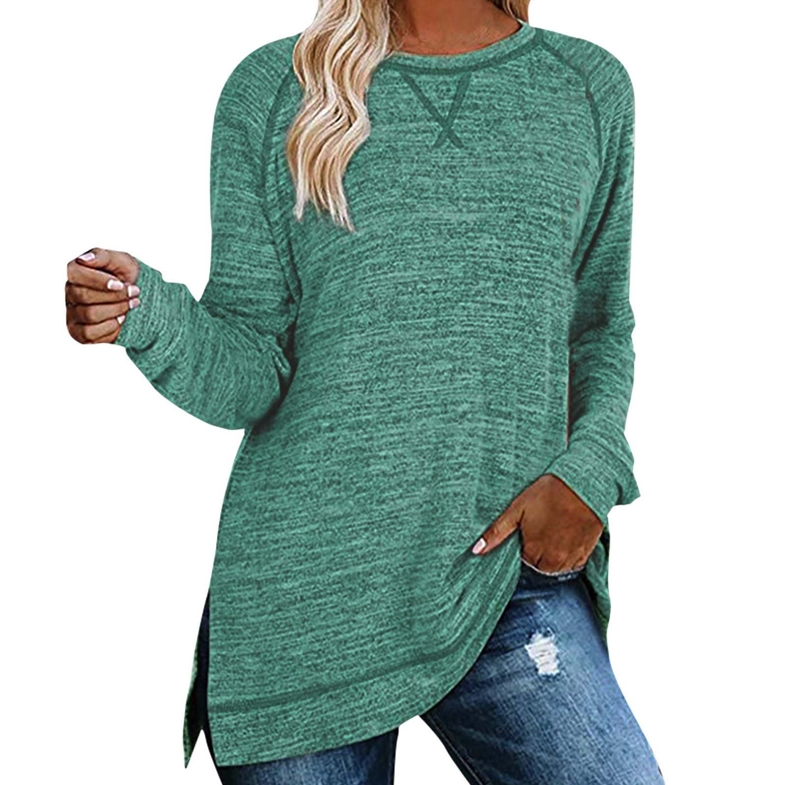 Fulorrnie Hoodies for Women Sweatshirt for Women Long Sleeve Tunic Tops ...