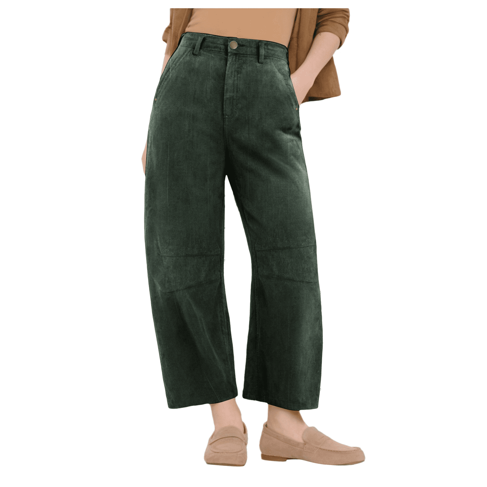 Fulorrnie Pants for Women High Waist Pocket Everyday Ankle Officewear ...