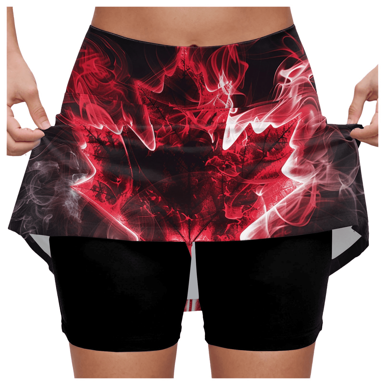 Fulorrnie Skirts for Women High Waisted Mini A line Athletic Flowy ...