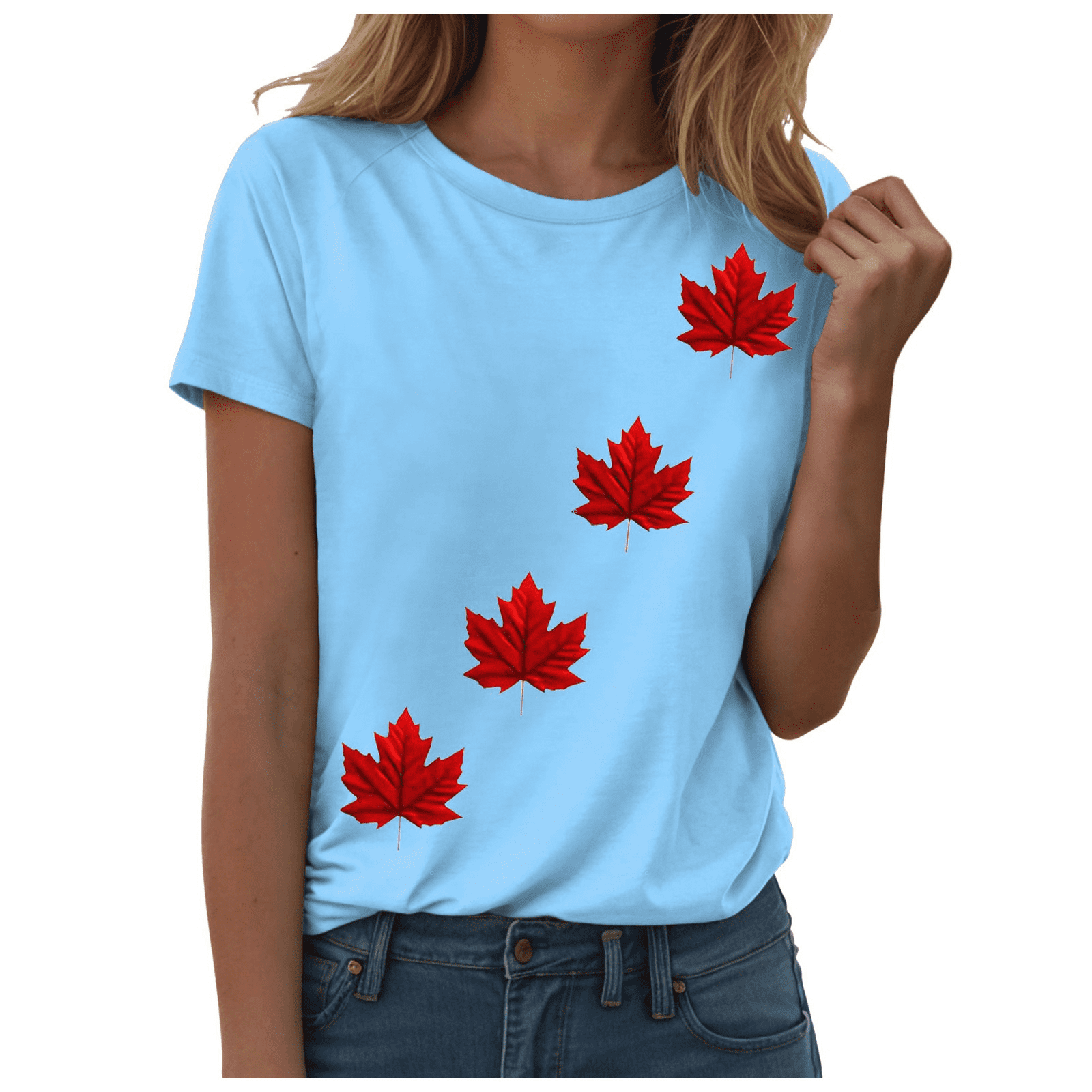 Fulorrnie T Shirts for Women Short Sleeve Crew Neck Plus Size Classic ...