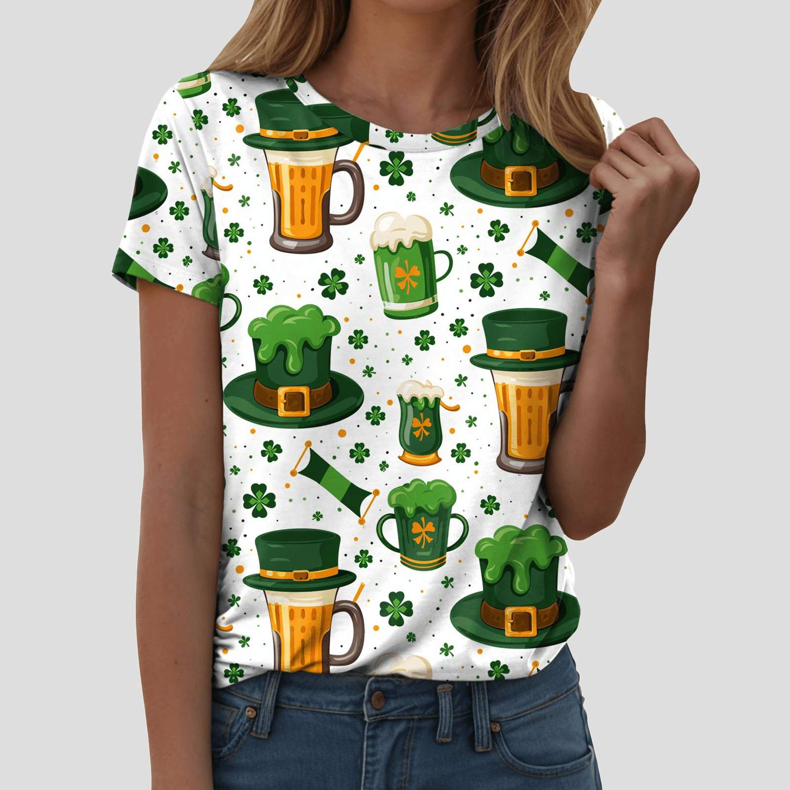 Fulorrnie T Shirts for Women Short Sleeve Crew Neck Graphic Classic ...