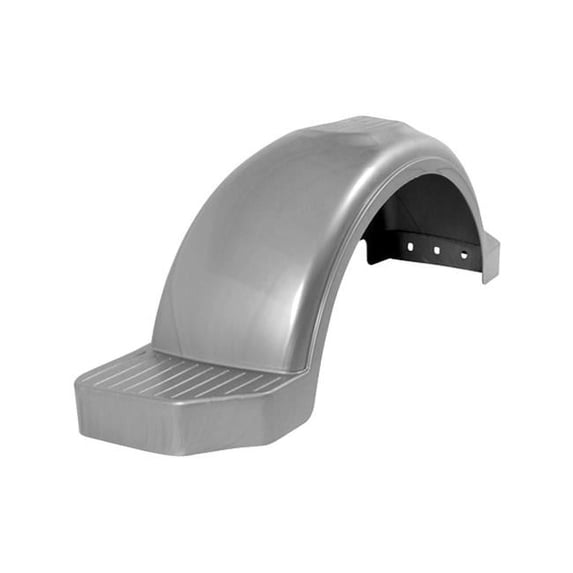 Fulton 12 in. Top & Side Step Black Trailer Fender FL008595 - Walmart.com