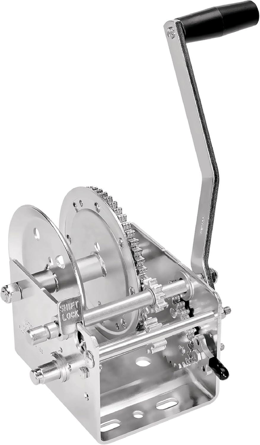 Fulton 142410 Trailer Winch, Two-Speed, 2,600 lbs. Capacity, No Strap ...