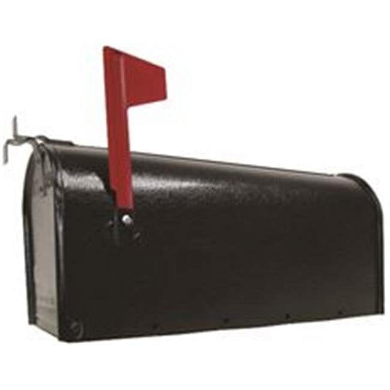Fulton 807103 U.S. 1 Rural Mailbox, Galvanized Steel, Black - Walmart.com