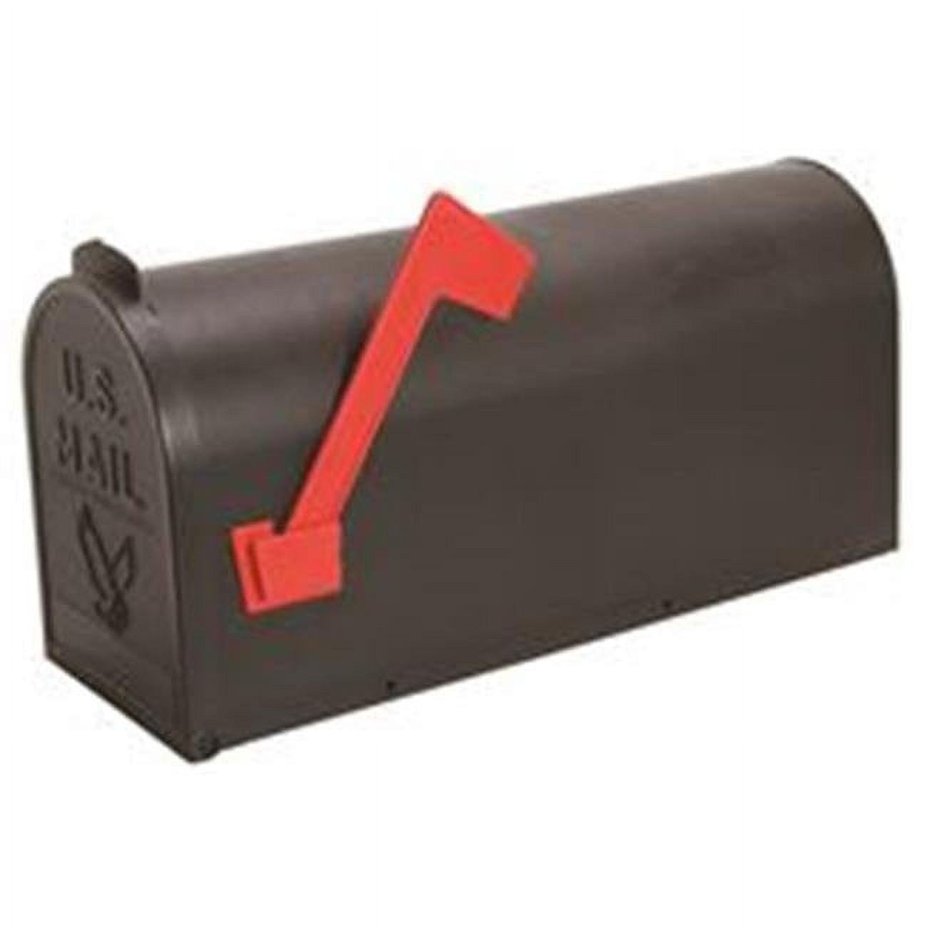 Fulton 807105 1 Weatherproof Mailbox, Poly Black - Walmart.com