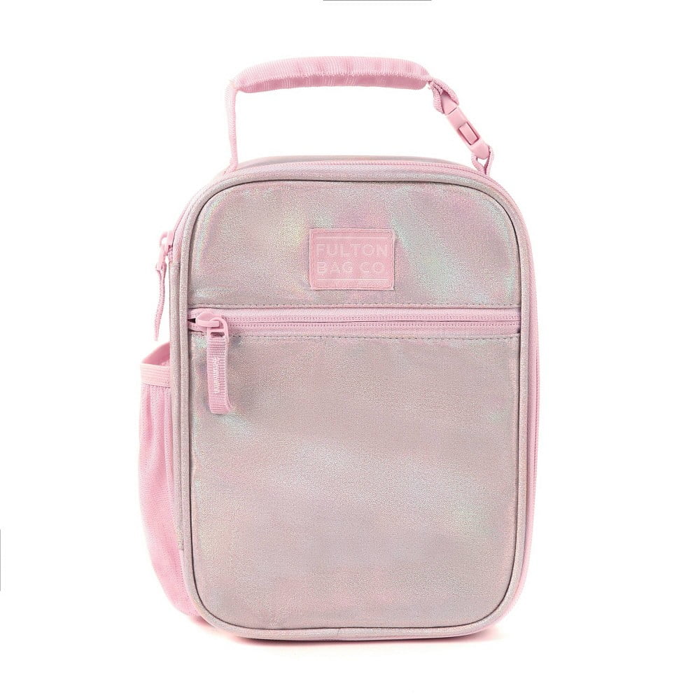 Fulton Bag Co. Upright Lunch Bag - Pink Glitter Iridescent - Walmart.com