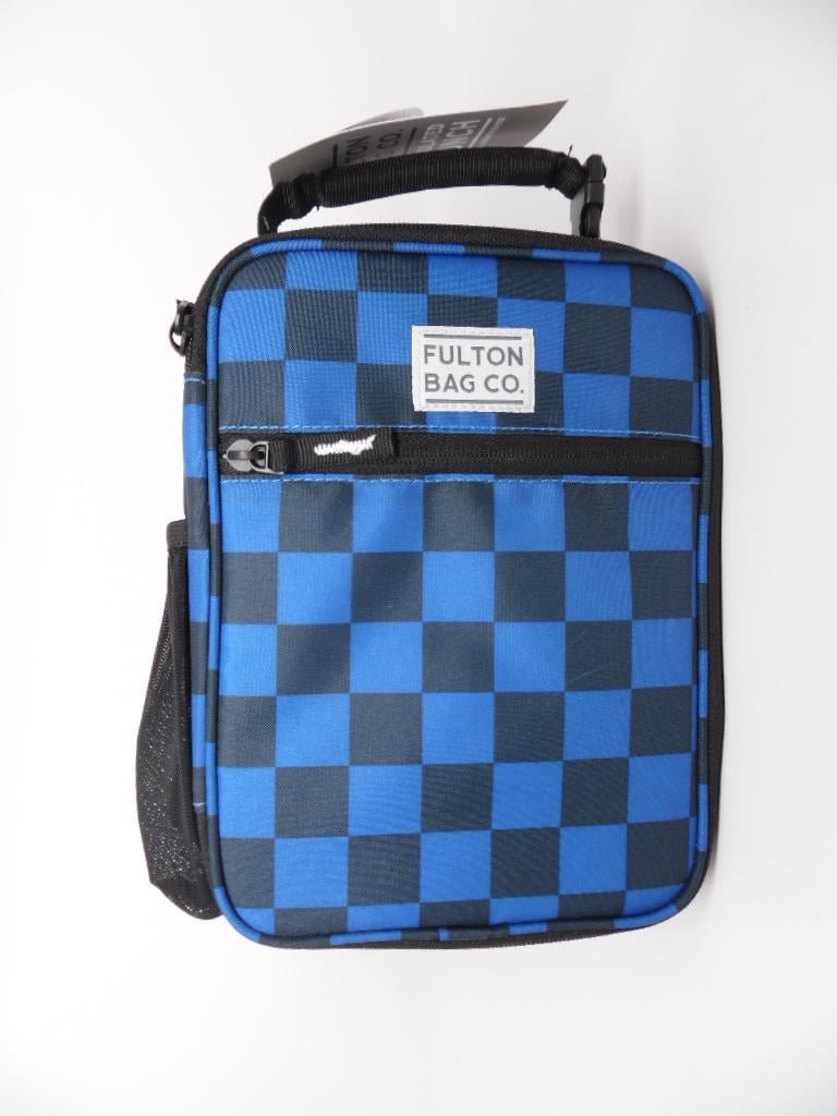 Fulton Bag Co. Upright Lunch Bag Thermal Insulated Zippered Checkered ...