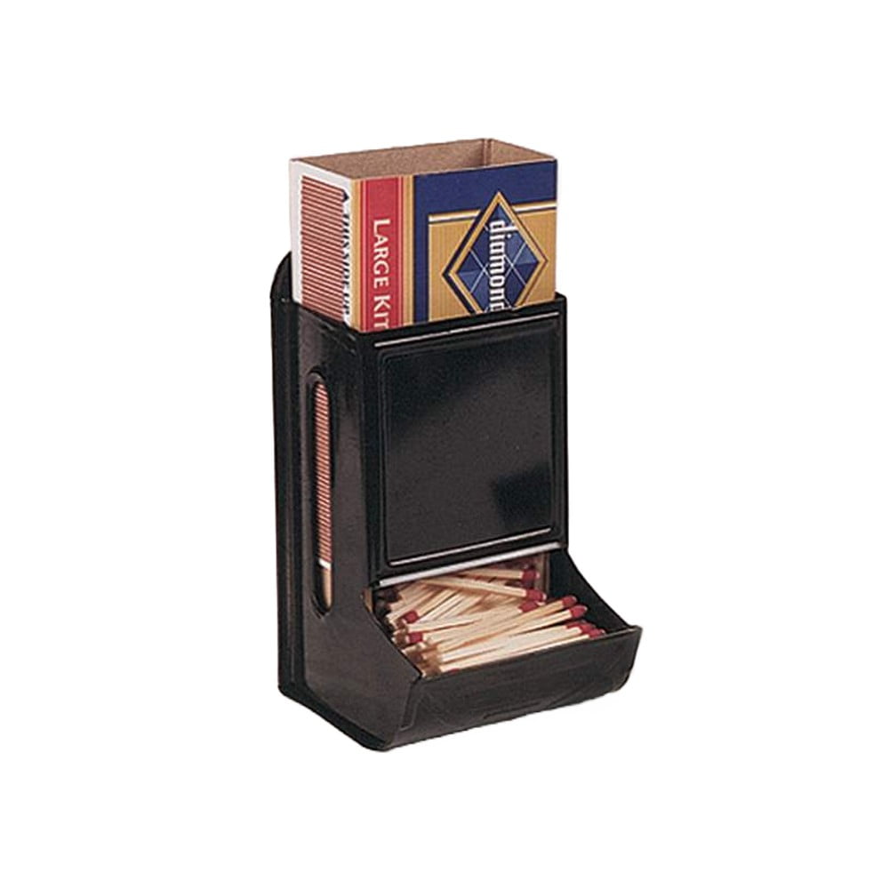 Fulton Black Fireplace Match Box 44B - Walmart.com