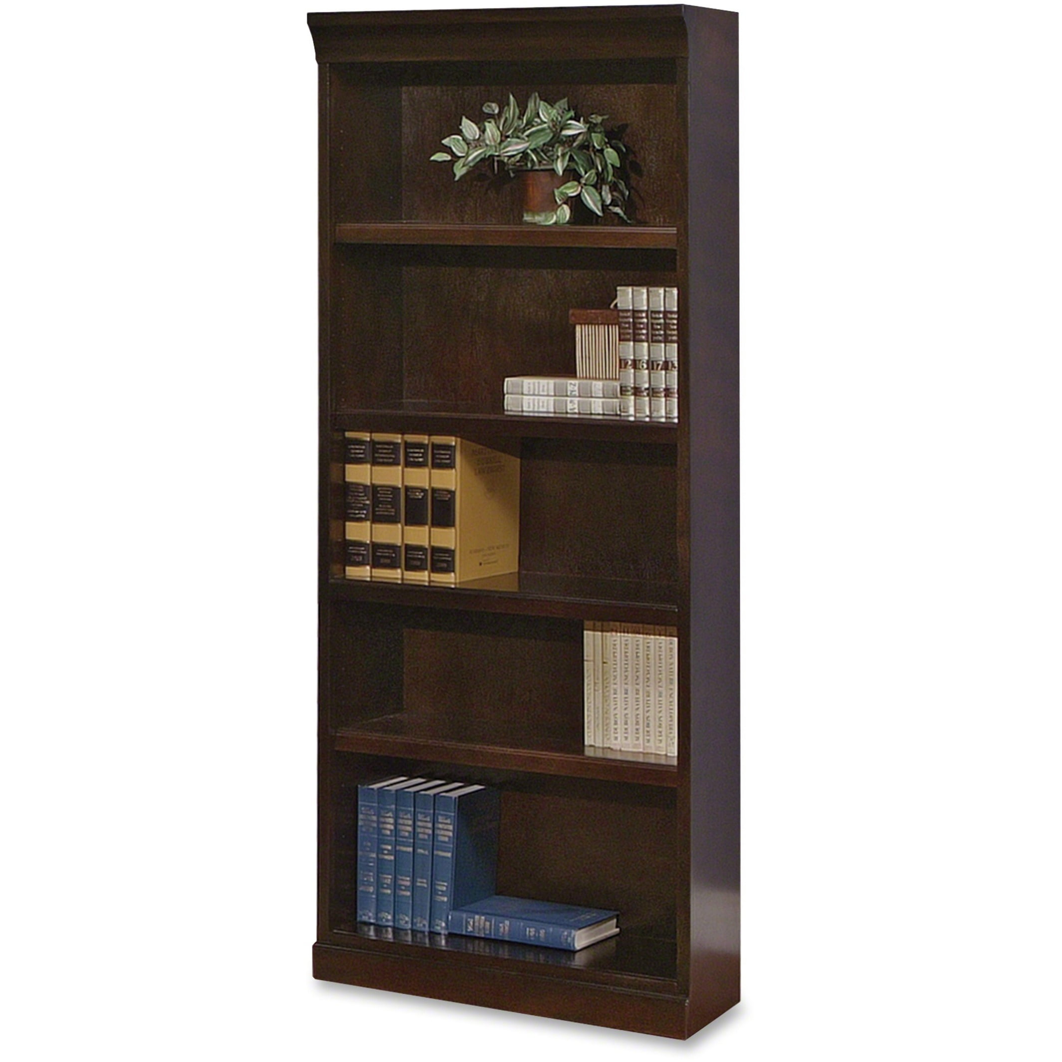Fulton Executive Open Wood Bookcase Office Storage Cabinet Office ...