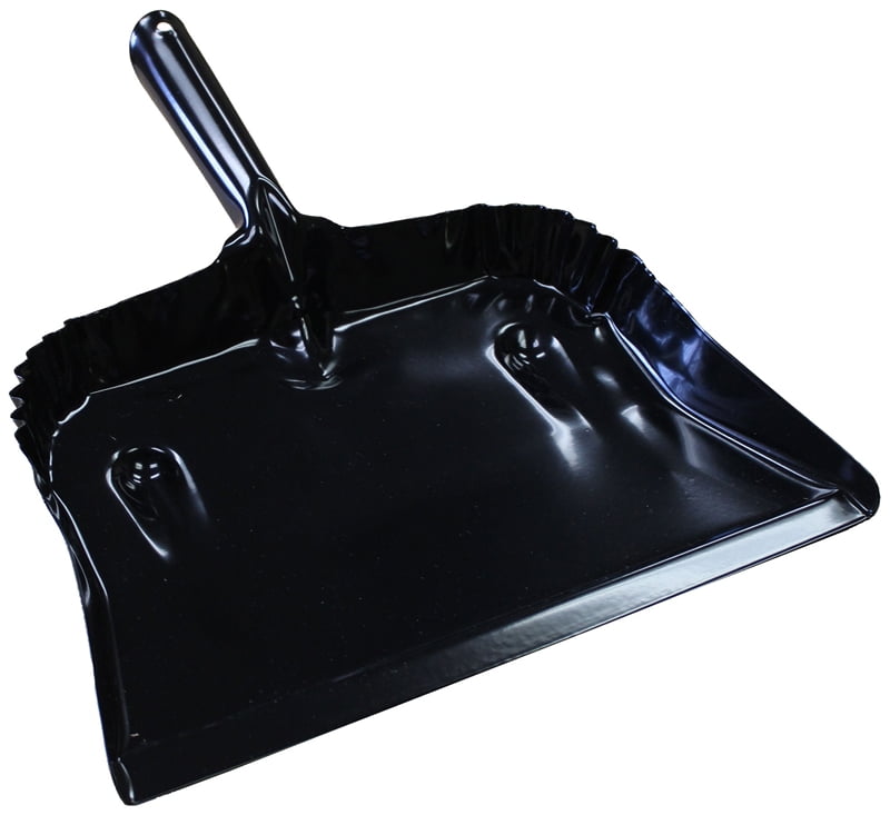 Fulton Industrial Heavy Duty Galvanized Metal Dustpan - Silver ...