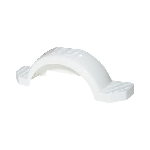 Fulton Trailer Fenders Plastic Fender, 13-Inch Tire Size, White ...