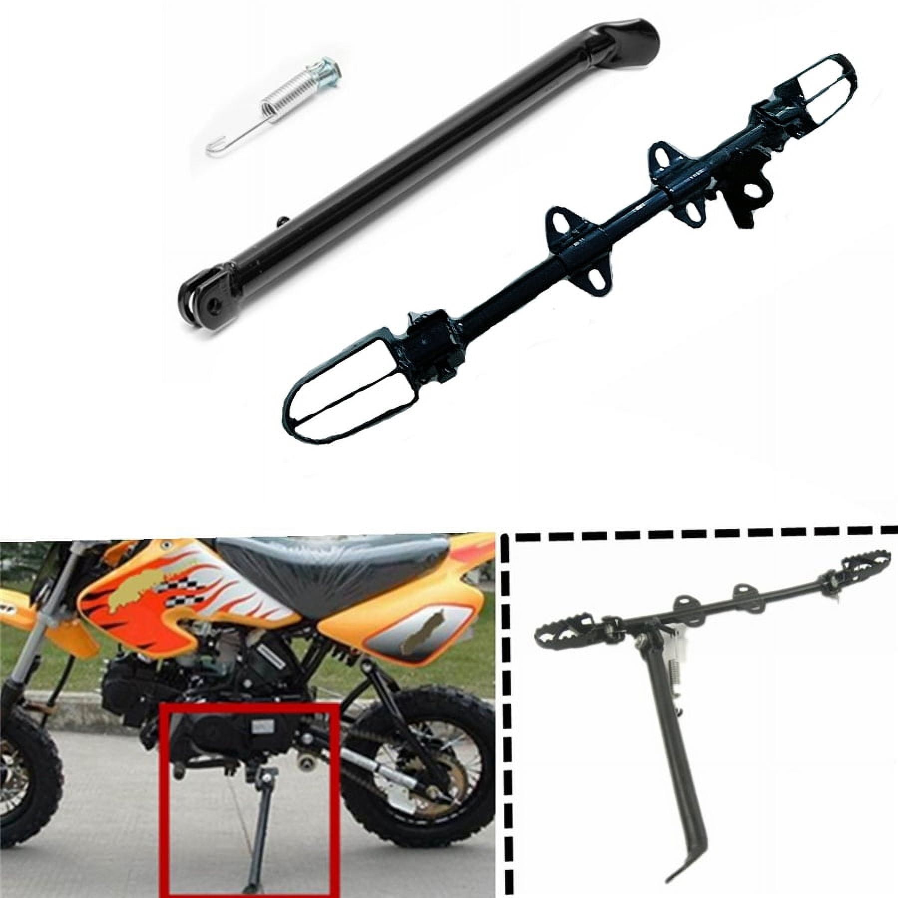Fuluru Motorcycle Pit Dirt Bike Foot Peg Footrest Kickstand 110cc 125cc ...