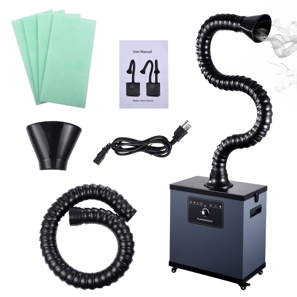 Fume Extractor, Adjustable Suction Solder Fume Extractor Soldering Fan ...