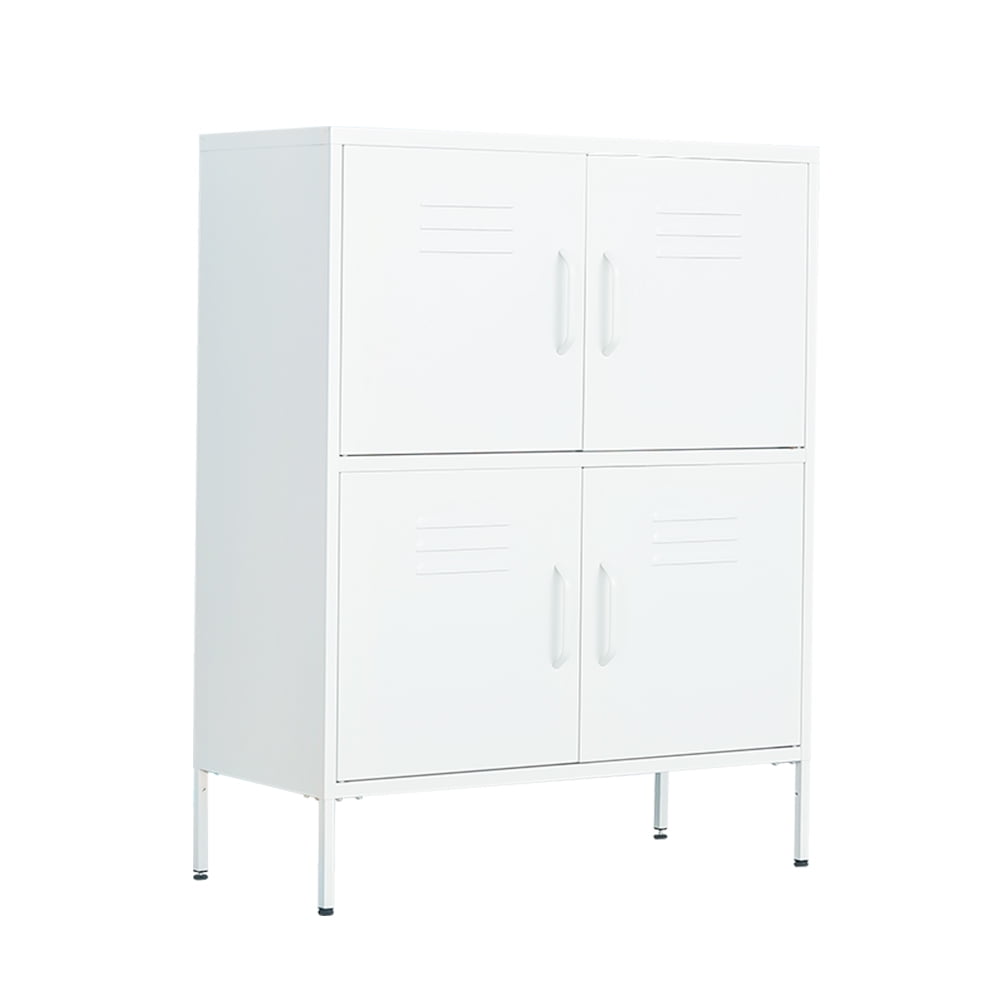 Fumedo 4 Doors Metal Accent Storage Cabinet , Office Locker Cabinets ...