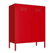Red Metal Locker Cabinet