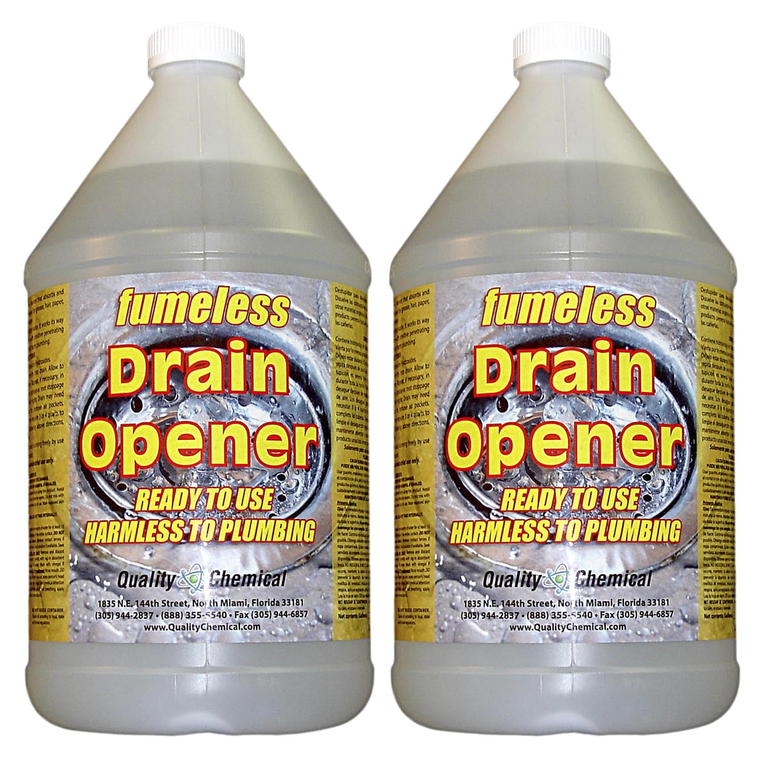Fumeless Drain Opener - Professional Strength - Fast Acting - 2 gallon ...
