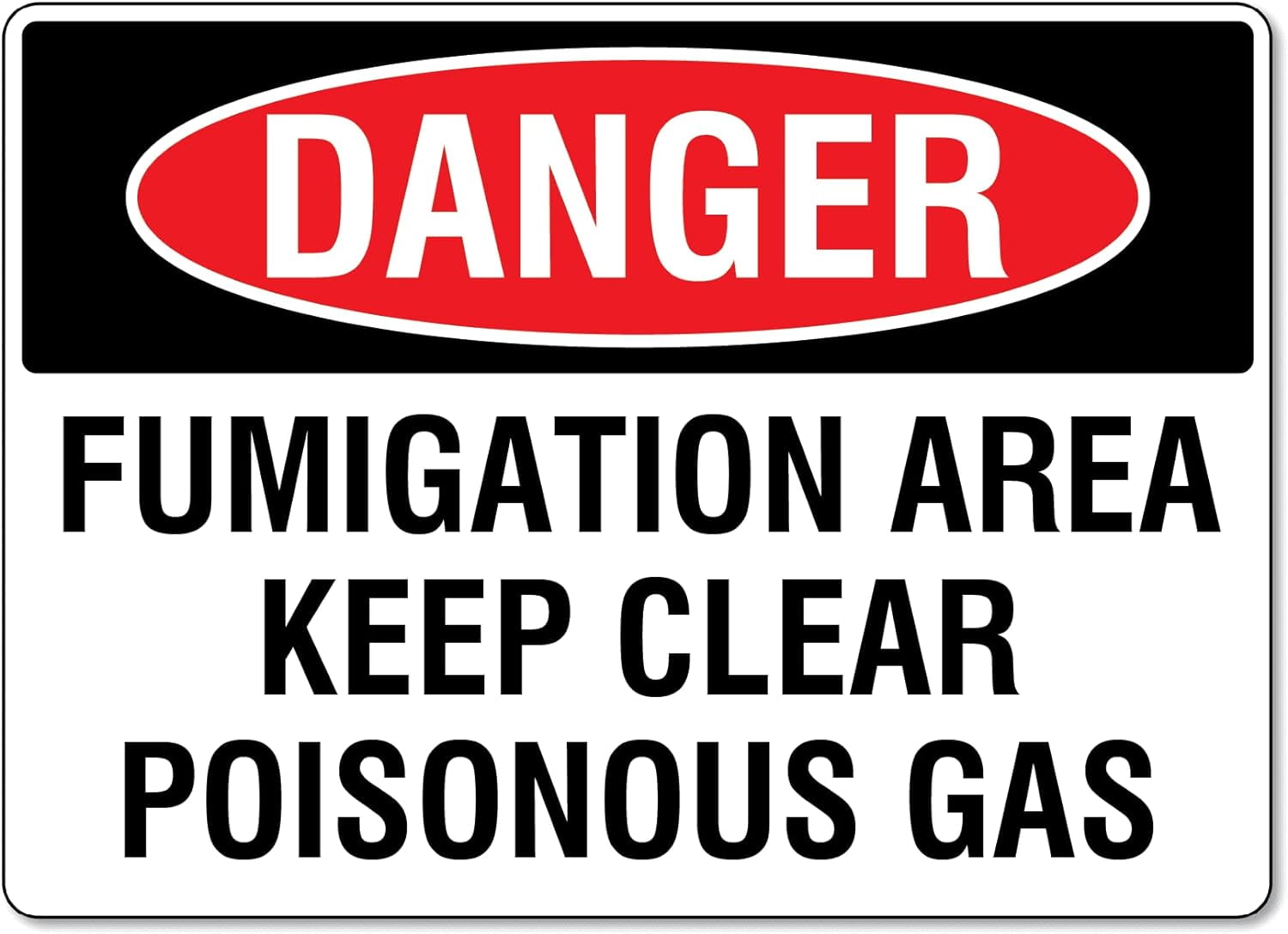Fumigation Area Keep Clear Sign Warning Signs Metal Tin Sign 12x16 ...