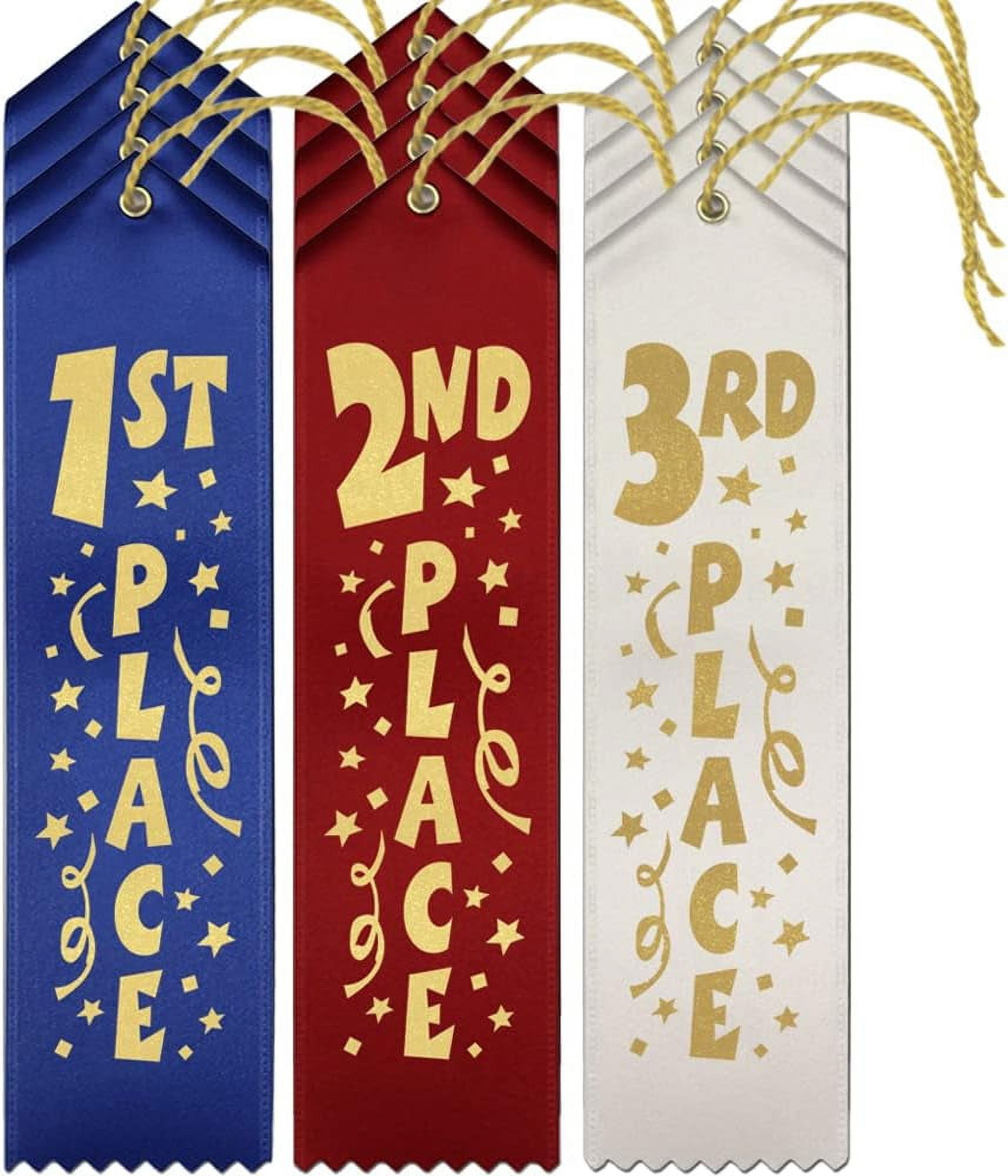 Fun 1s, 2nd, 3rd Place Award Ribbons - 300 oal Ribbons - 100 Each Place ...