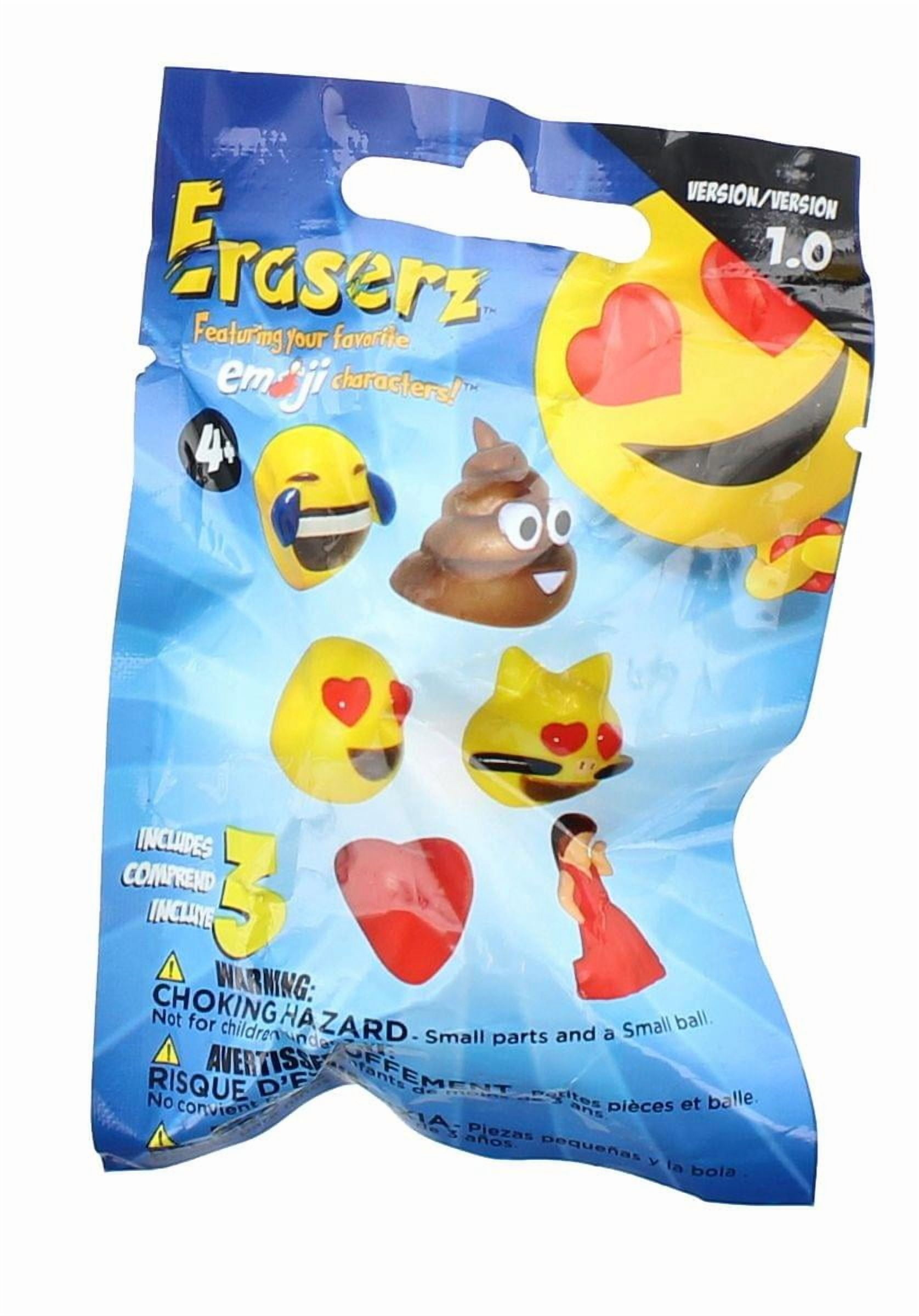 Fun 2 Play Toyz - Emoji Erasers - Blind Pack (3 Random Emoticon Erasers ...
