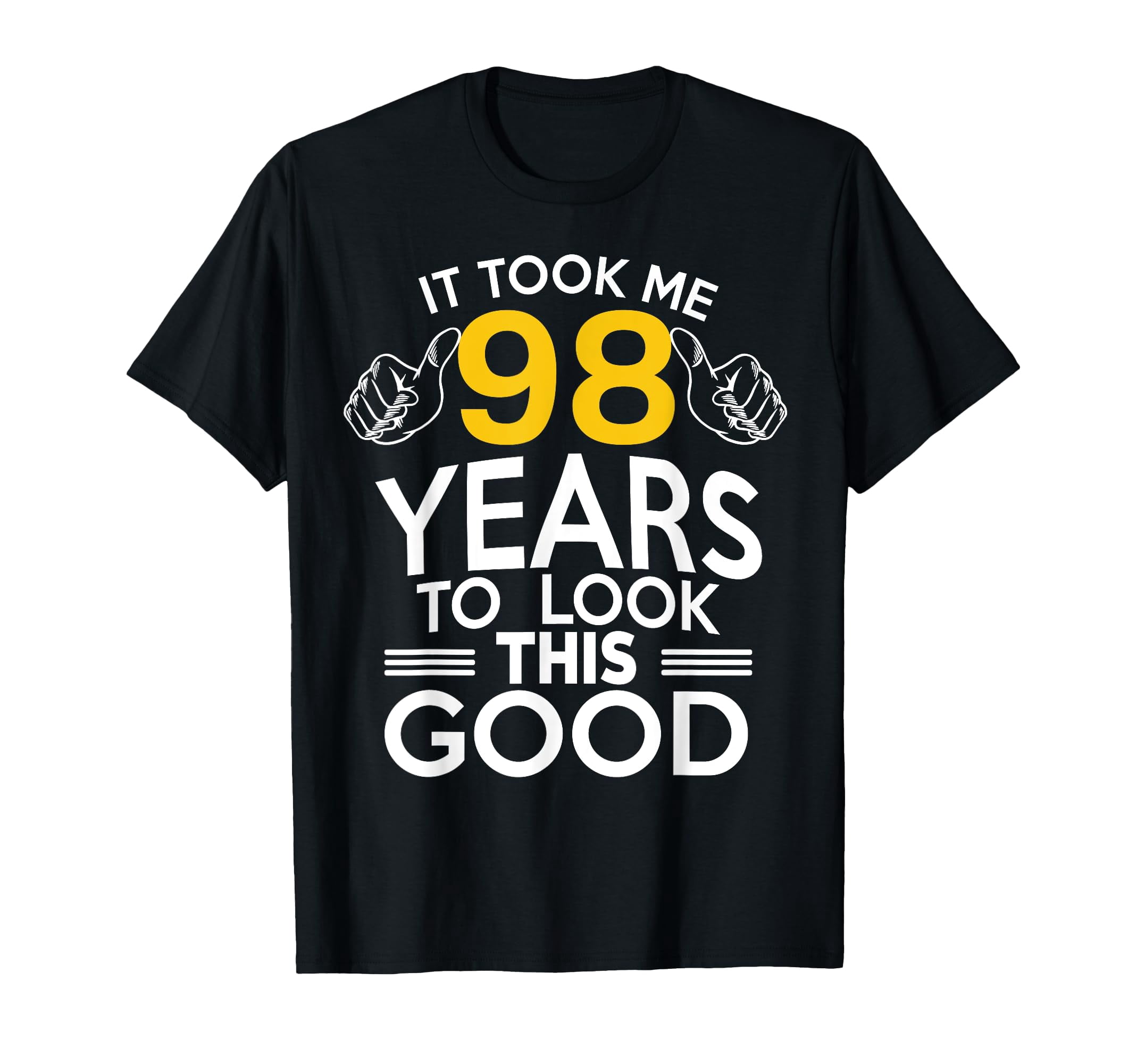 Fun 98 Years Old Celebration T-Shirt - Bold Design for Milestone ...