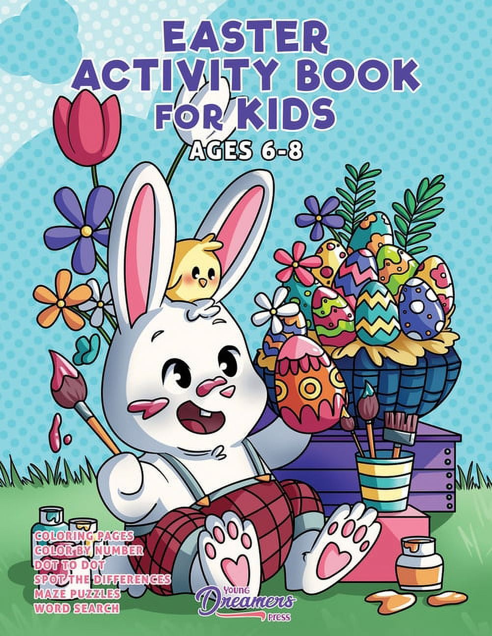 Fun Activities for Kids Easter Activity Book for Kids Ages 6-8: Easter ...