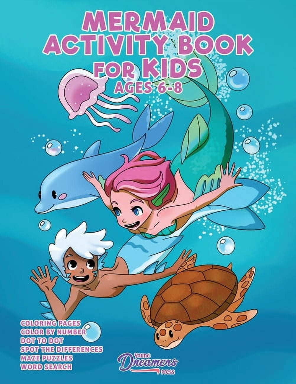 Fun Activities for Kids Mermaid Activity Book for Kids Ages 6-8 ...