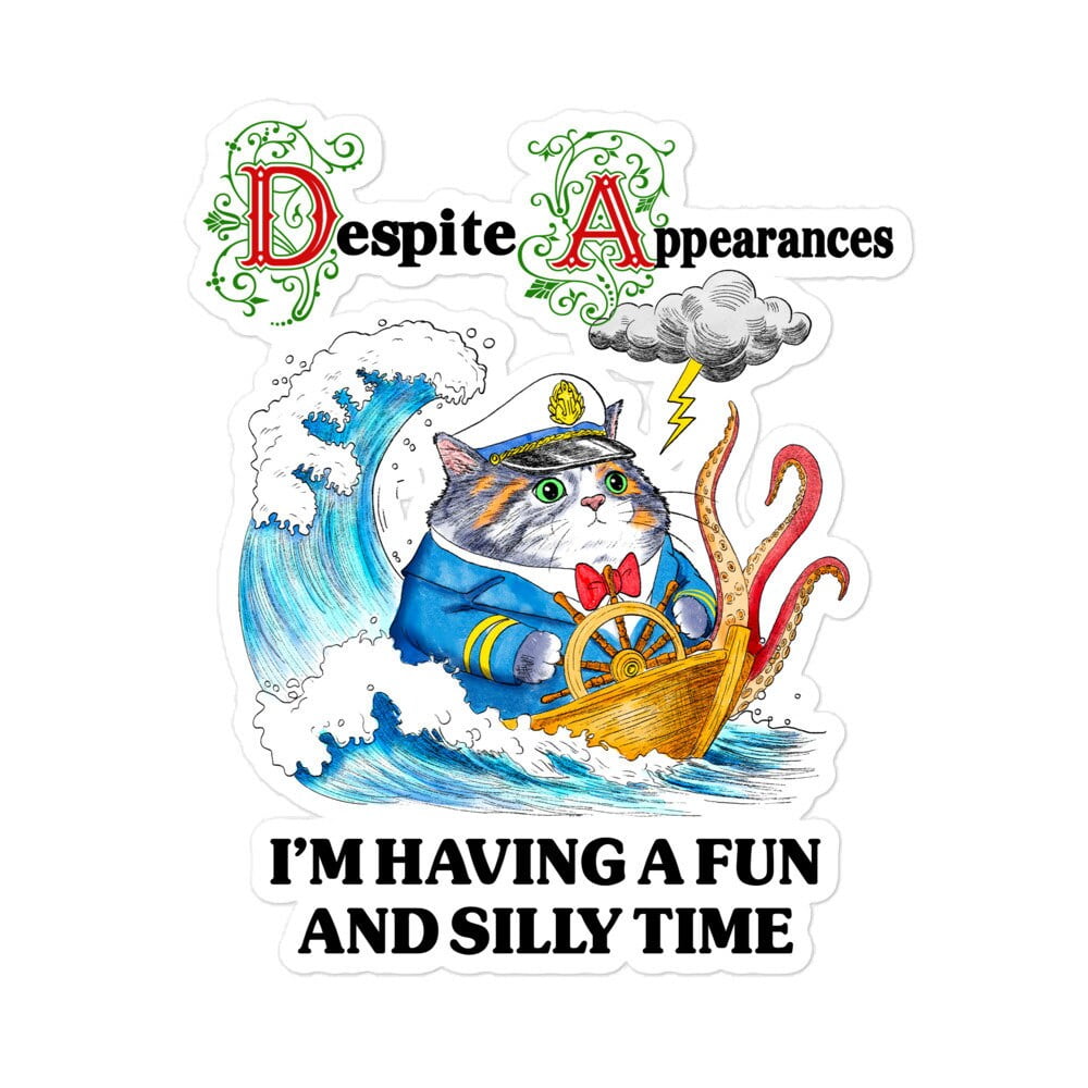 Fun And Silly Time Bubble-Free Stickers Vinyl Decal Cute Sticker ...
