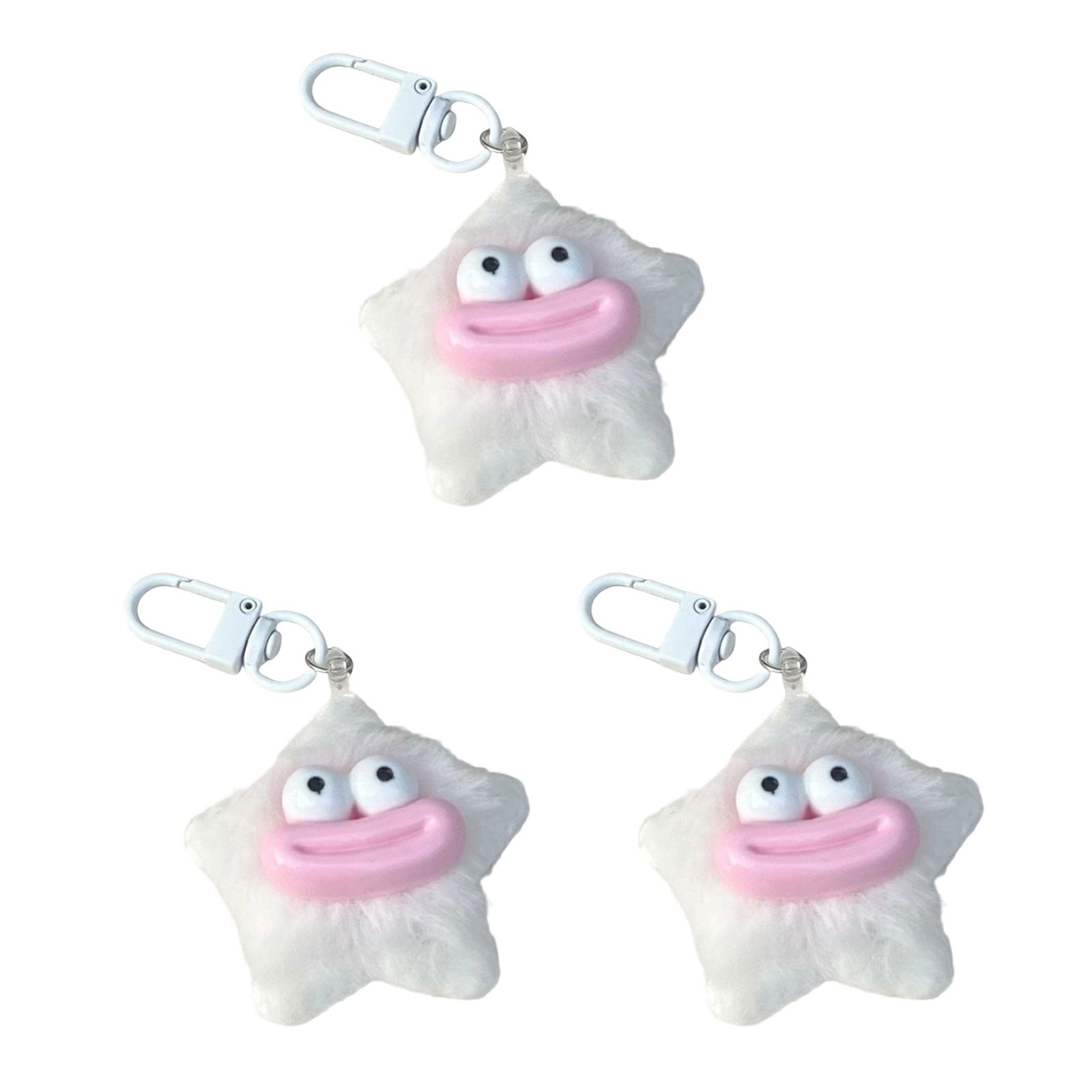 Fun And Unique Star Shaped Plush Keychain With Sausage Lips Perfect ...