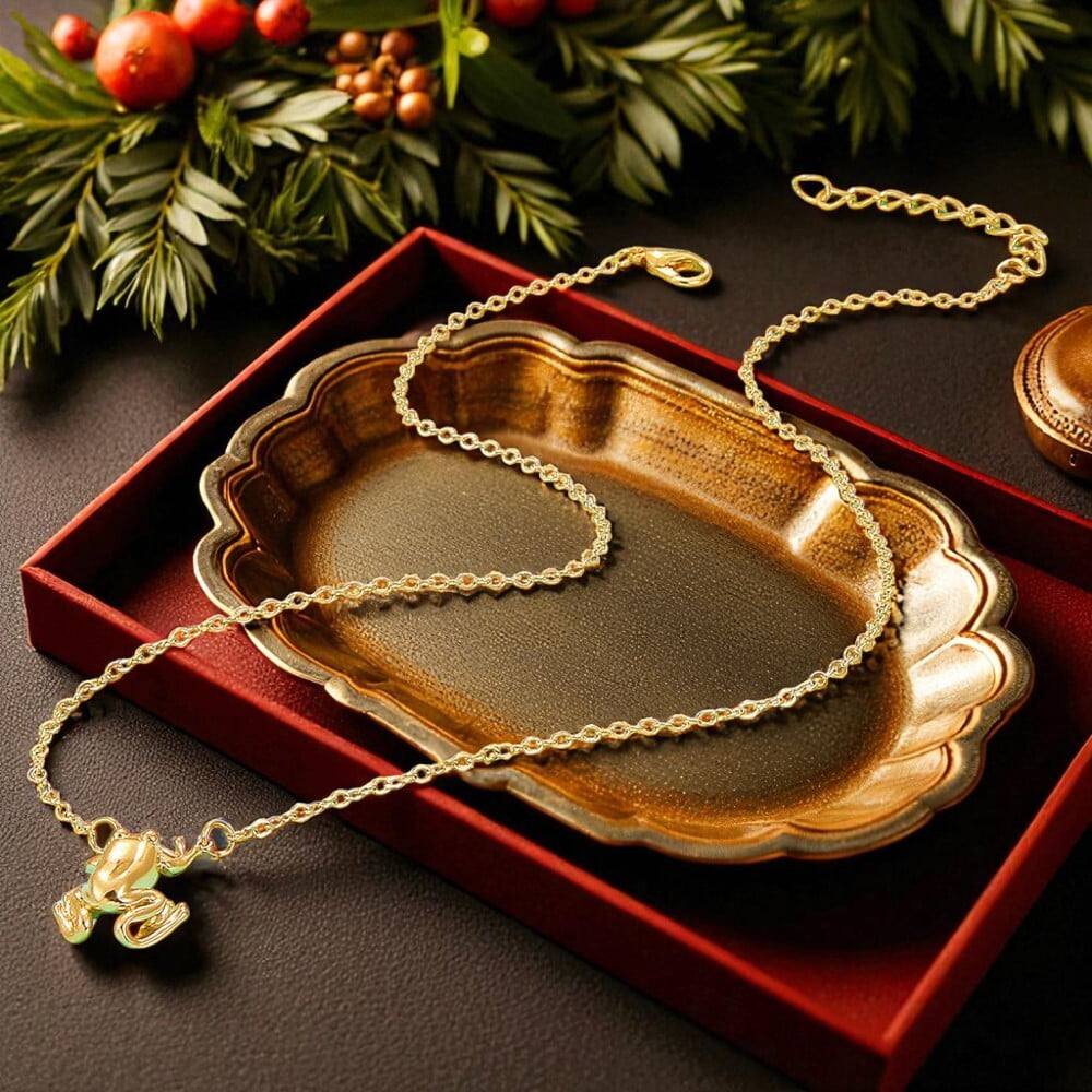 Fun Animal Jewelry Frog Necklace Unique Hip Hop Rock Style for Women ...