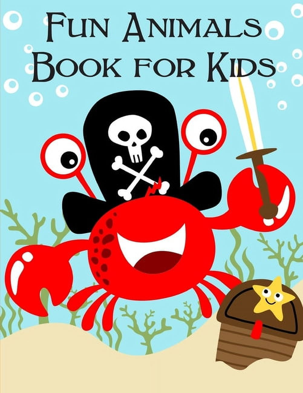 Fun Animals Book For Kids: Coloring Pages with Adorable Animal Designs ...