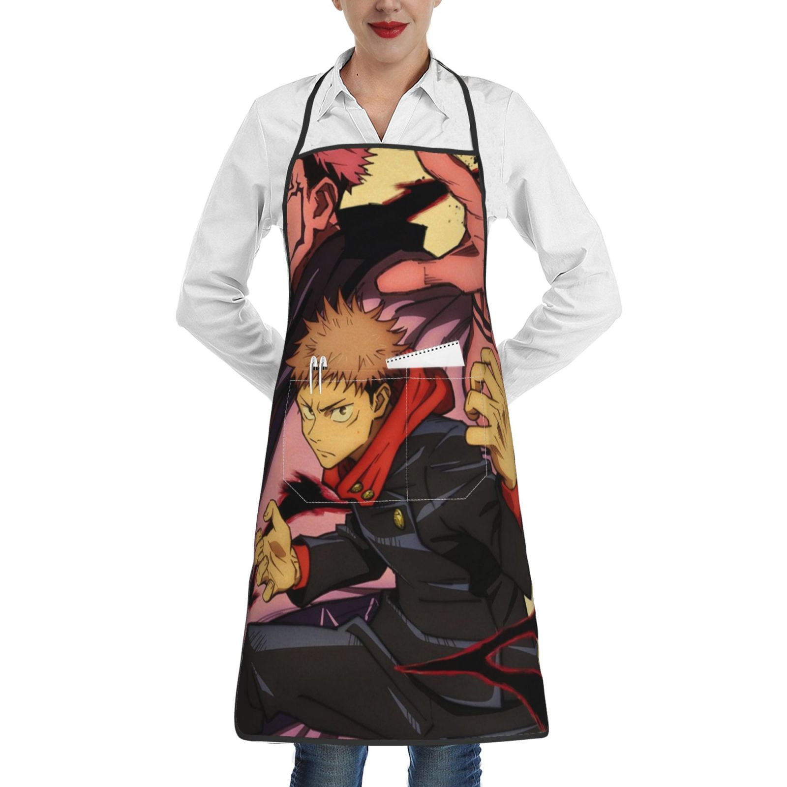 Fun Anime Jujutsu Kaisen Waterproof Apron Home Decor Kitchen Fashion ...