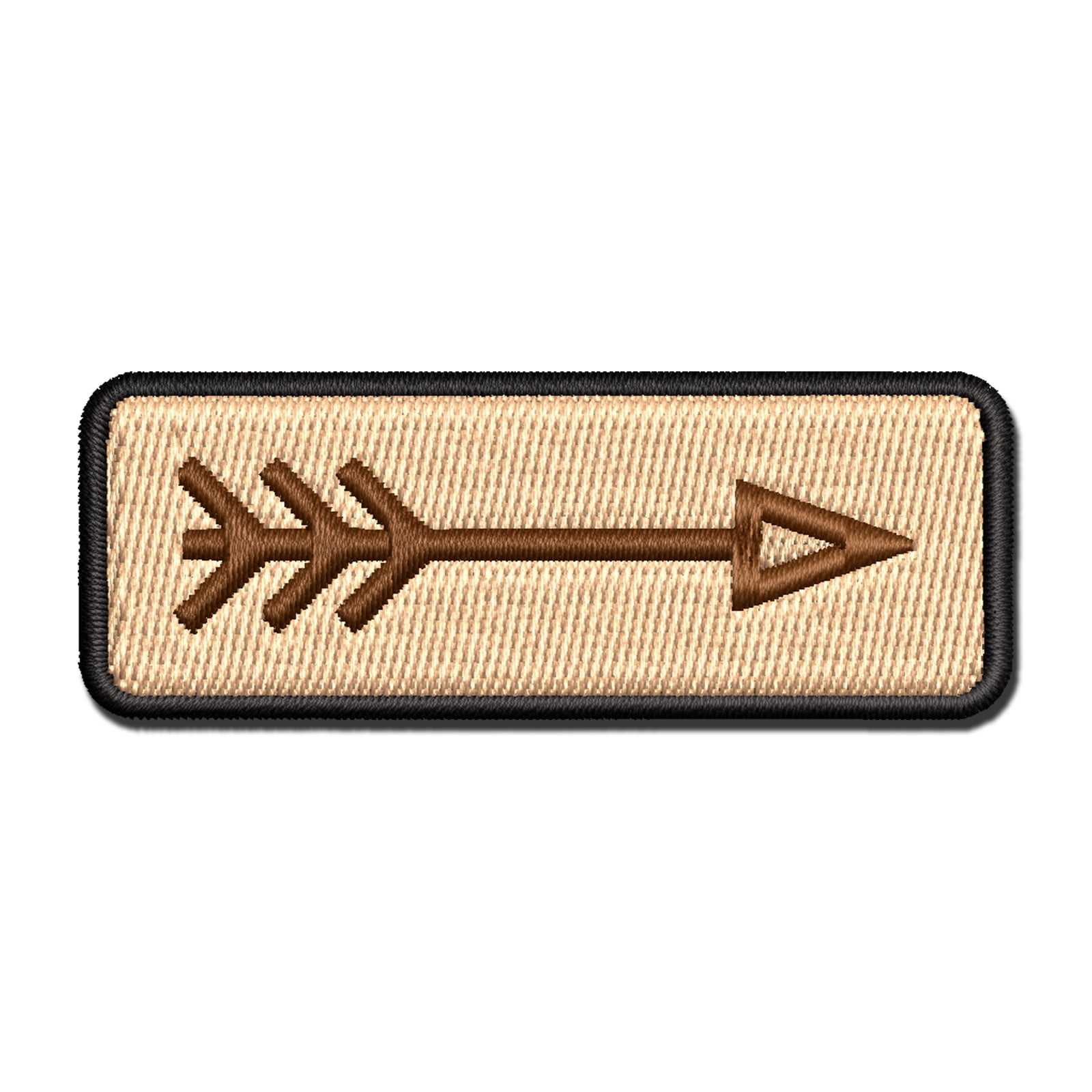 Fun Arrow Applique Multi-Color Embroidered Hook & Loop Patch - 3.5 Inch ...