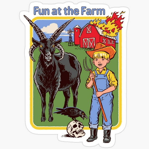Fun At The Farm Sticker Phone Decal Water Bottle Stickers Car Decals ...