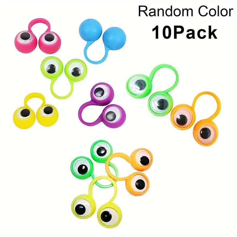 Fun Big Eyes Ring Puppet Cartoon Eyeball Children's Toys for Kids,10 ...