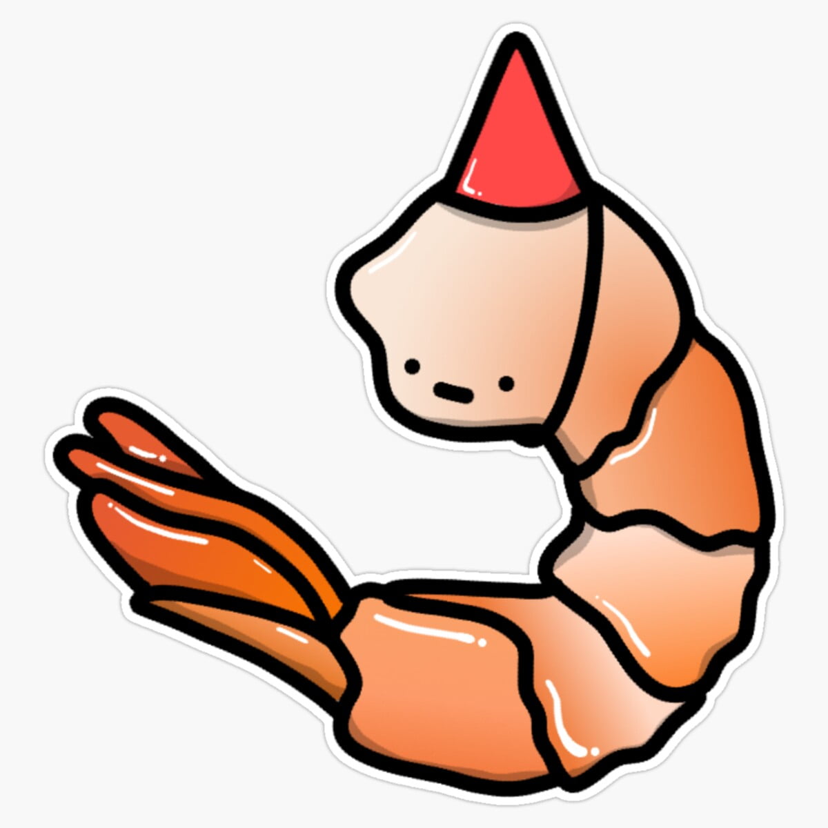 Fun Birthday Shrimp Party Hat Confetti Seafood Streamers Feast Graphic ...