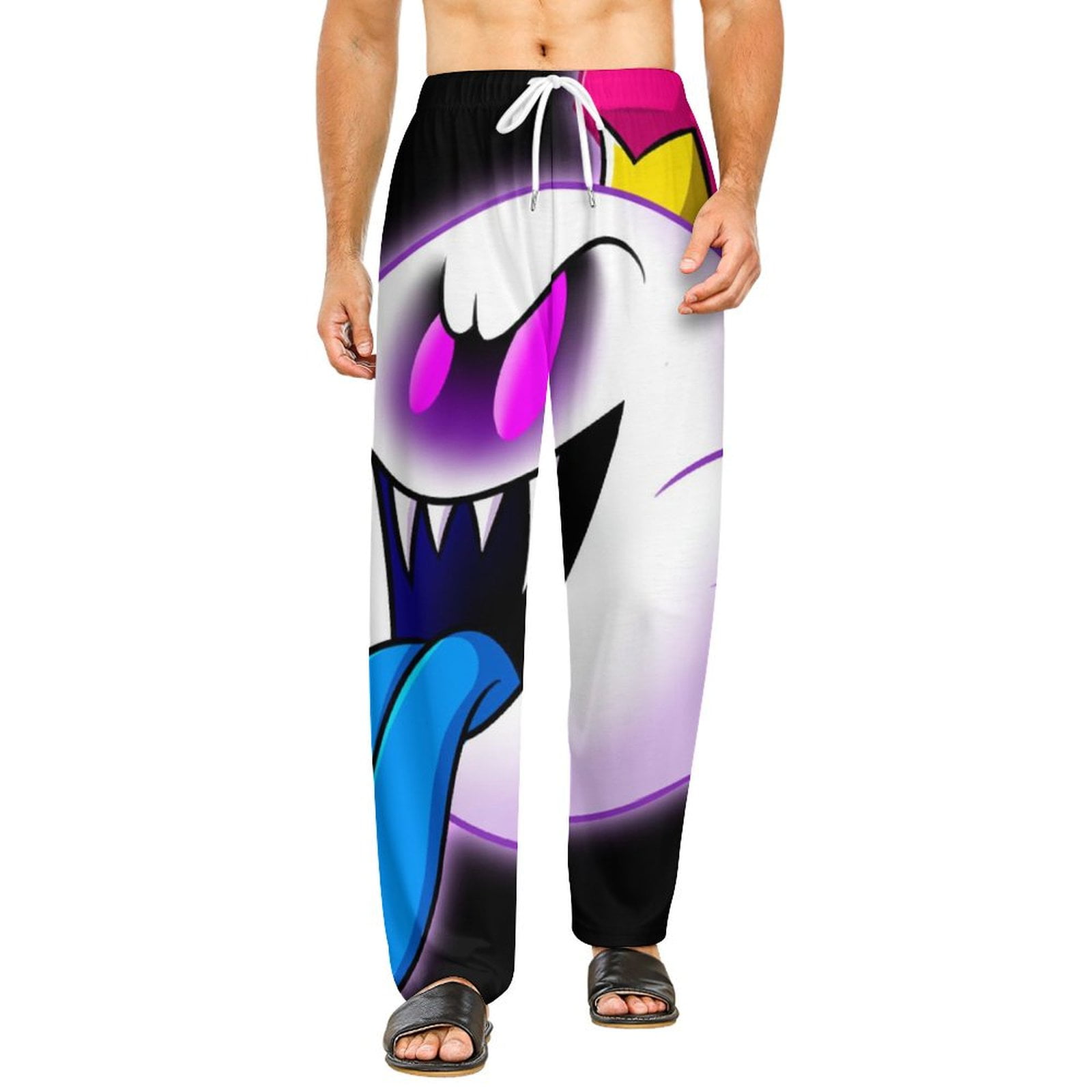 Fun Boo Luigi's Mansion Unisex Pajama Pants Bottoms Daily Cozy Soft ...