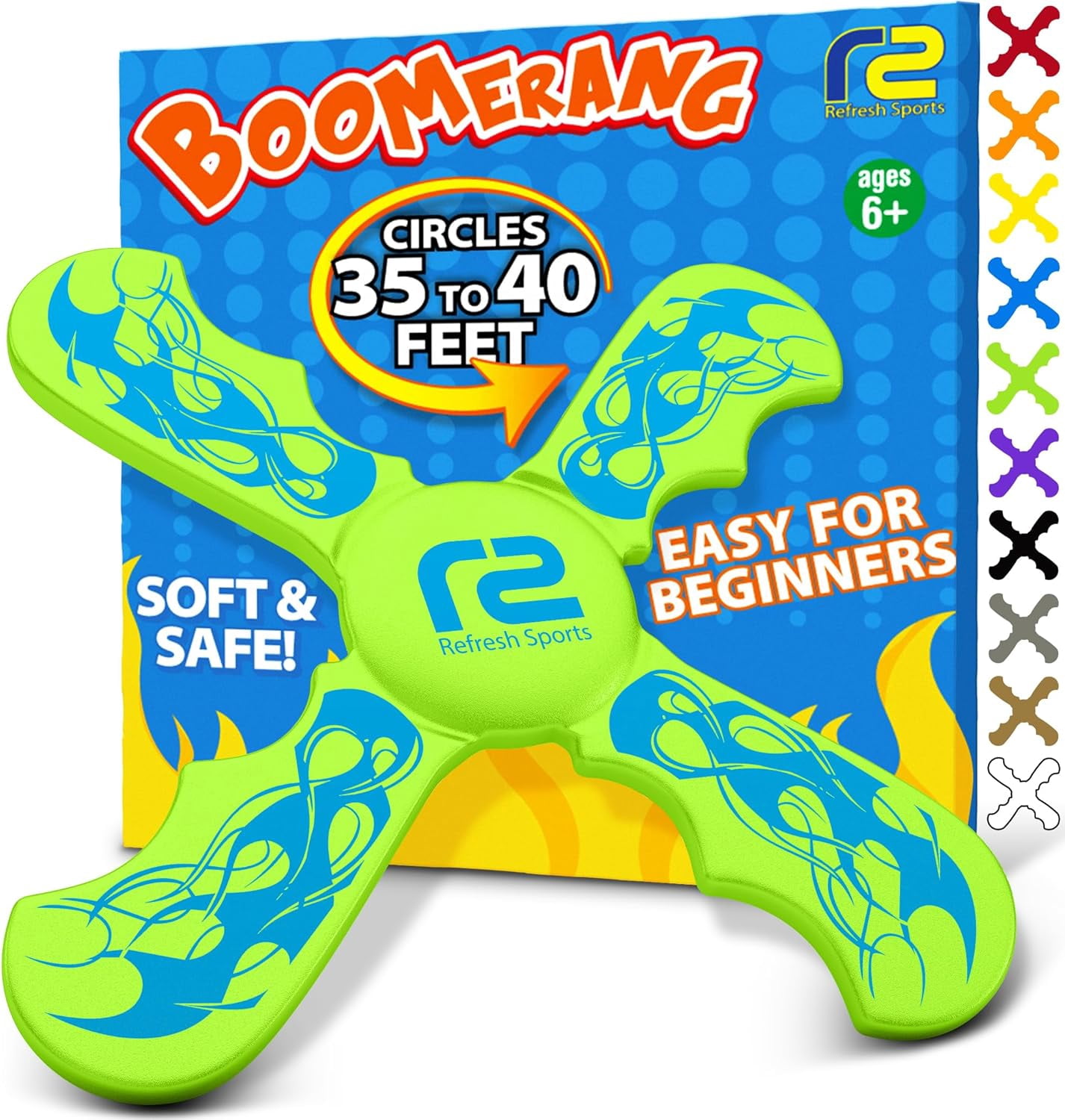 Fun Boomerang - Kids Outdoor Flying Disc Game - Soft & Easy to Use ...