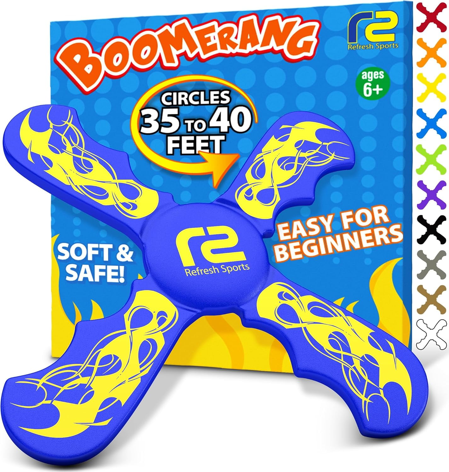 Fun Boomerang - Kids Outdoor Flying Disc Game - Soft & Easy to Use ...