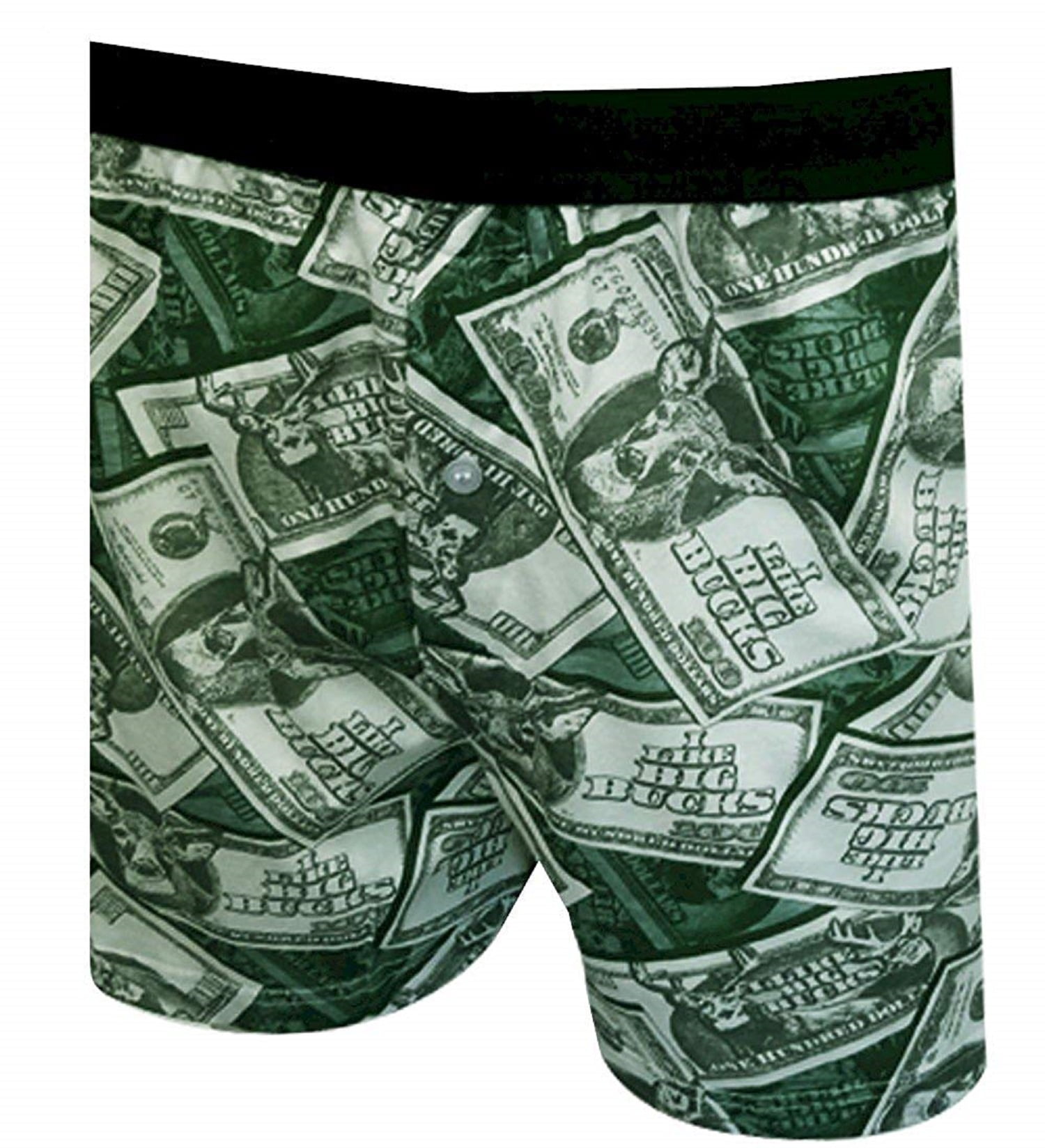 Fun Boxers I Like Big Bucks (Money Bills) Adult Men Boxer Short (Size ...