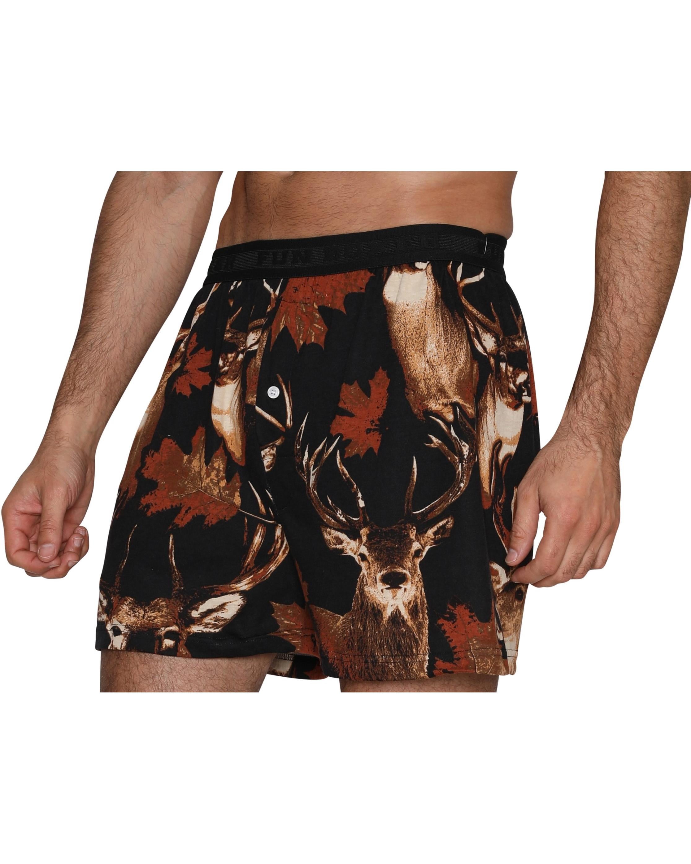 Fun Boxers Deer Montage Mens Boxer Shorts, Deer Camo, Size: S - Walmart.com