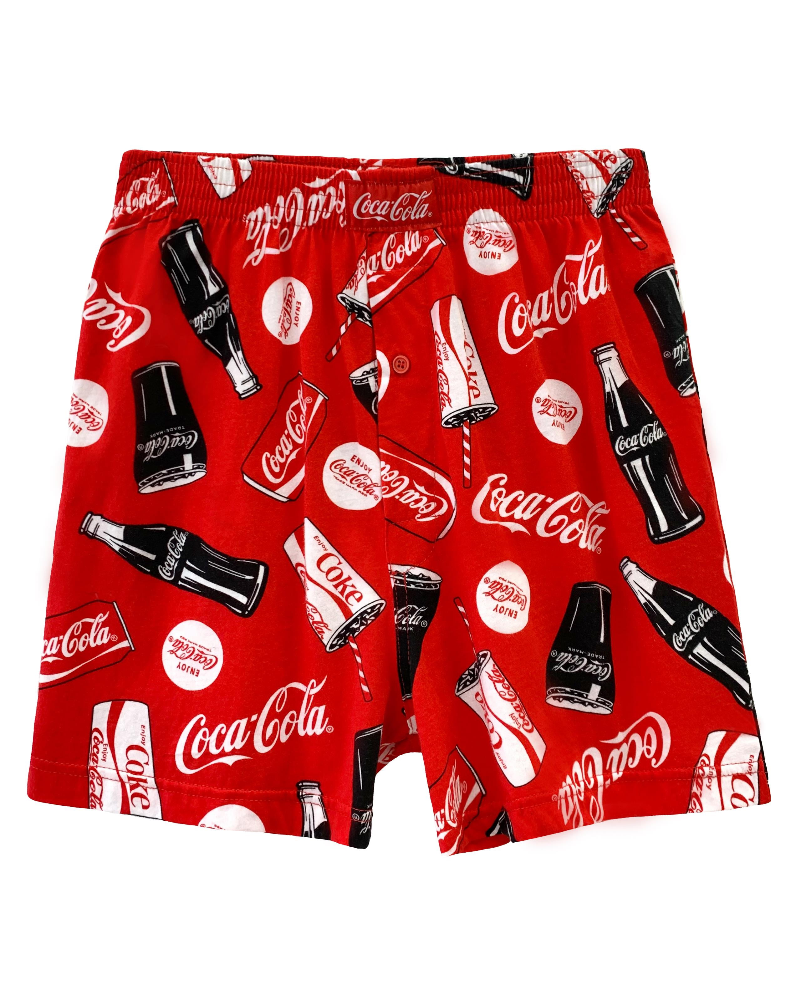 Coca Cola Mens Boxer Shorts Enjoy Coke Sleepwear, Enjoy Coke, Size: XS ...