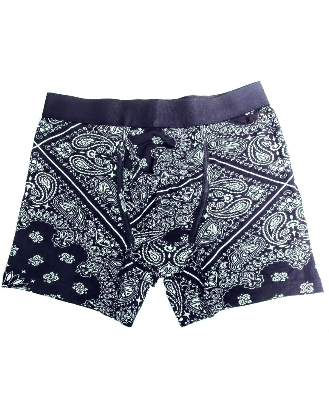 Mens Bottom Line Brief Boxers Bandana Navy, Navy Paisley, Size: S, Fun ...