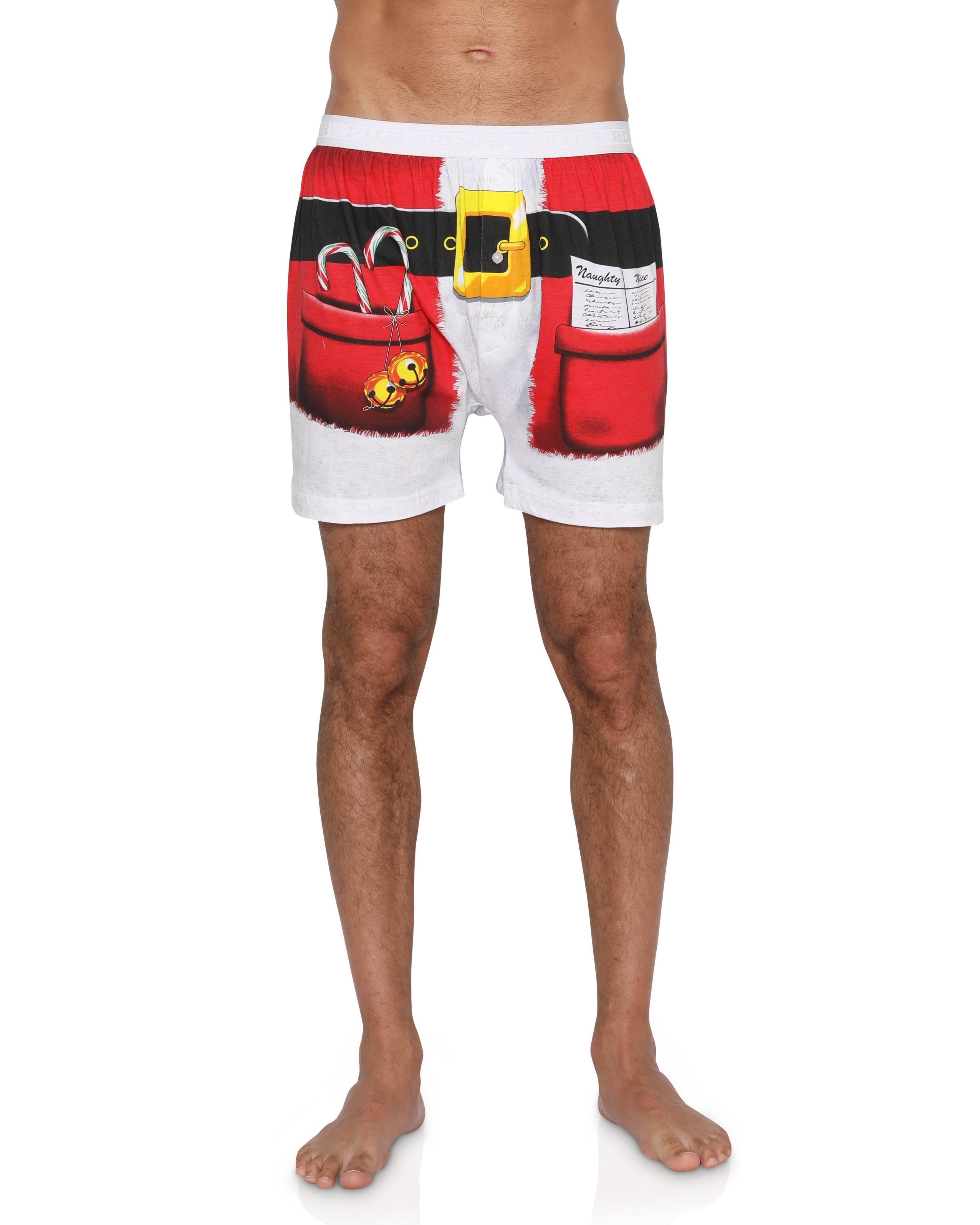 Fun Boxers Mens Briefs Holiday Underwear Xmas Pants, Santa, Size: 2X ...