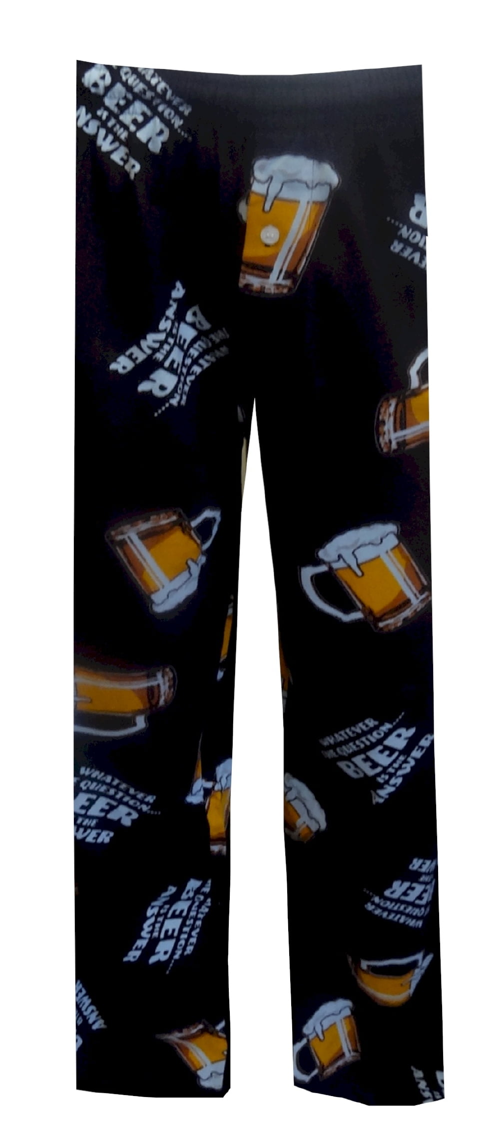 Fun Boxers Mens Whatever The Question Beer Is The Answer Lounge Pants ...