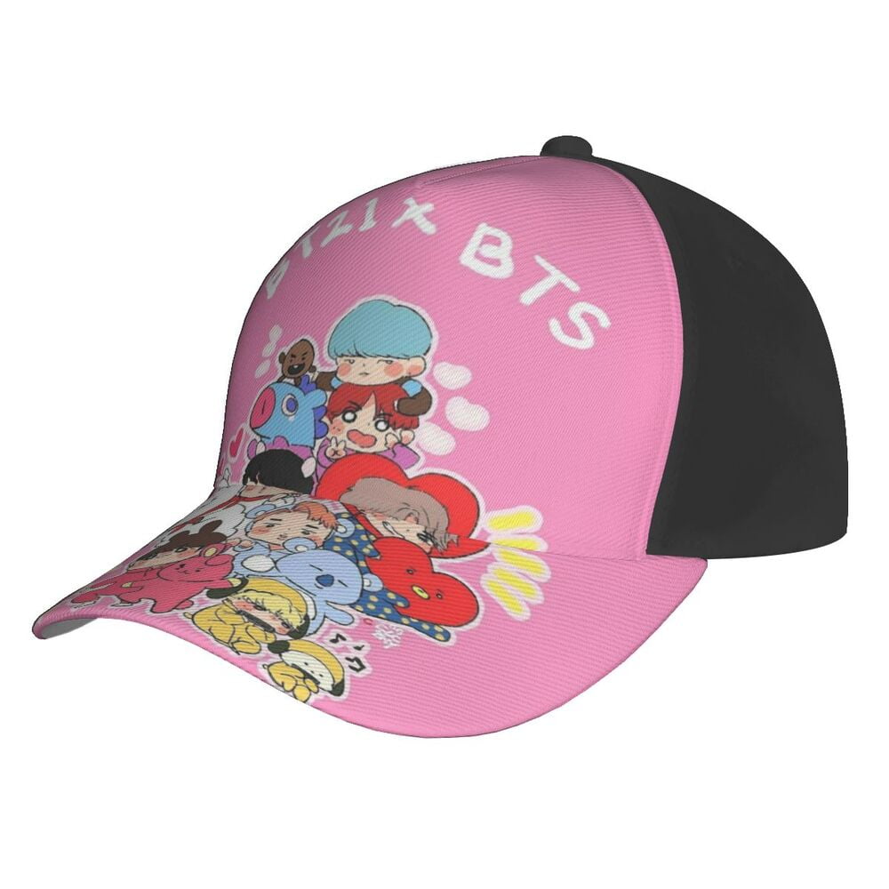 Fun Boys Cute BT21 Adjustable Baseball Caps for Men Women Casquette ...