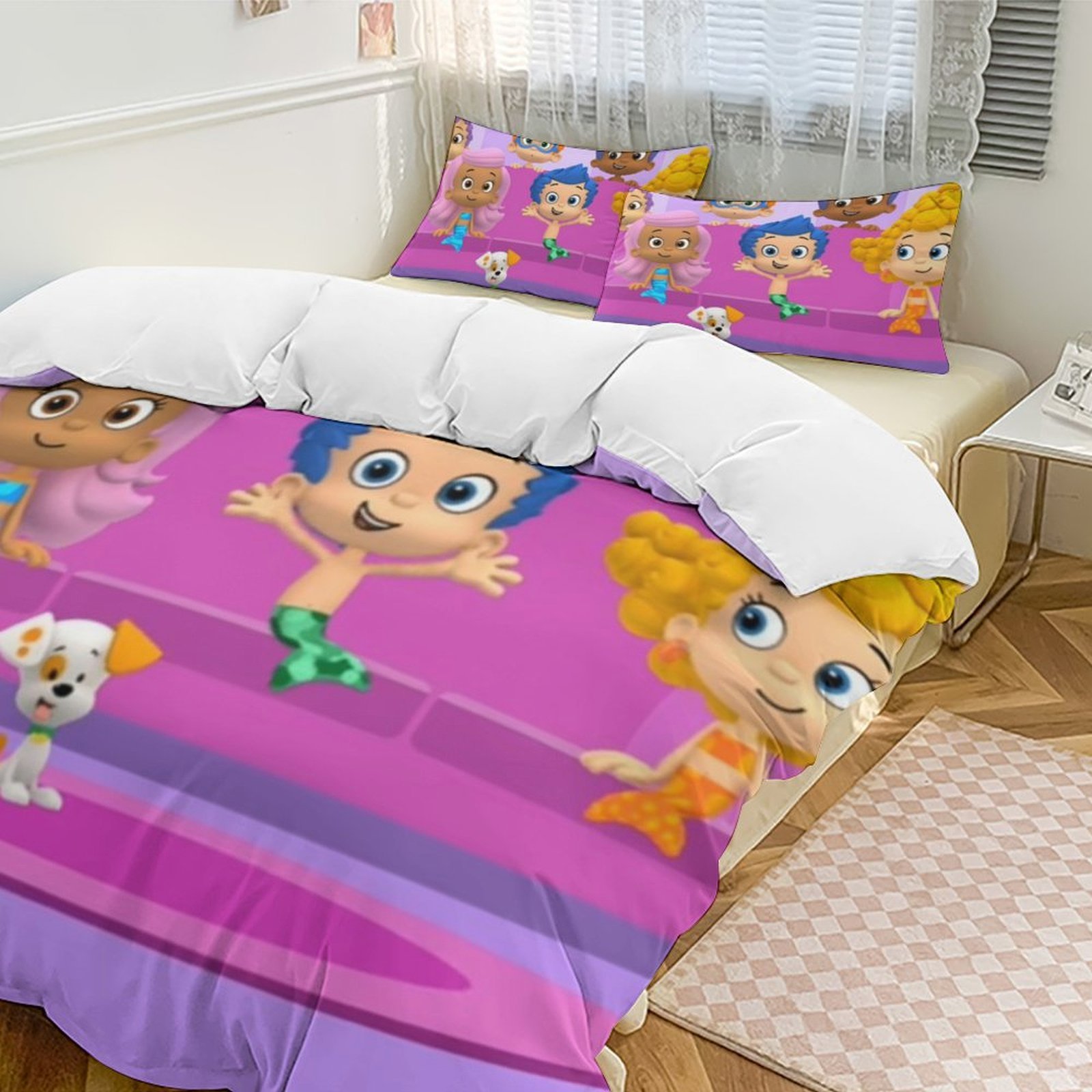 Fun Bubble Guppies 3 Pieces Bedding Set Soft Comforter Sets Decoration ...